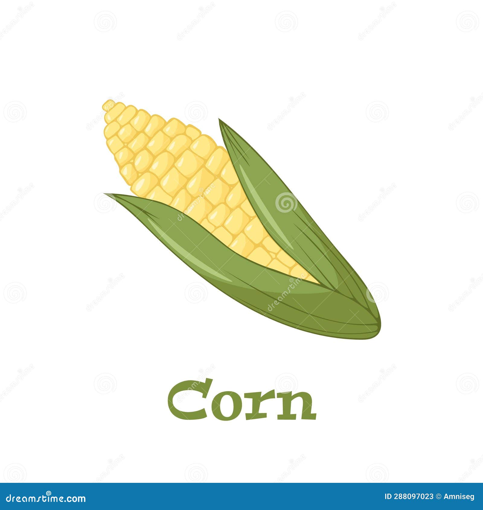 Corn Bunch Hand Drawn Vector Illustration. Isolated Maize Sketch ...