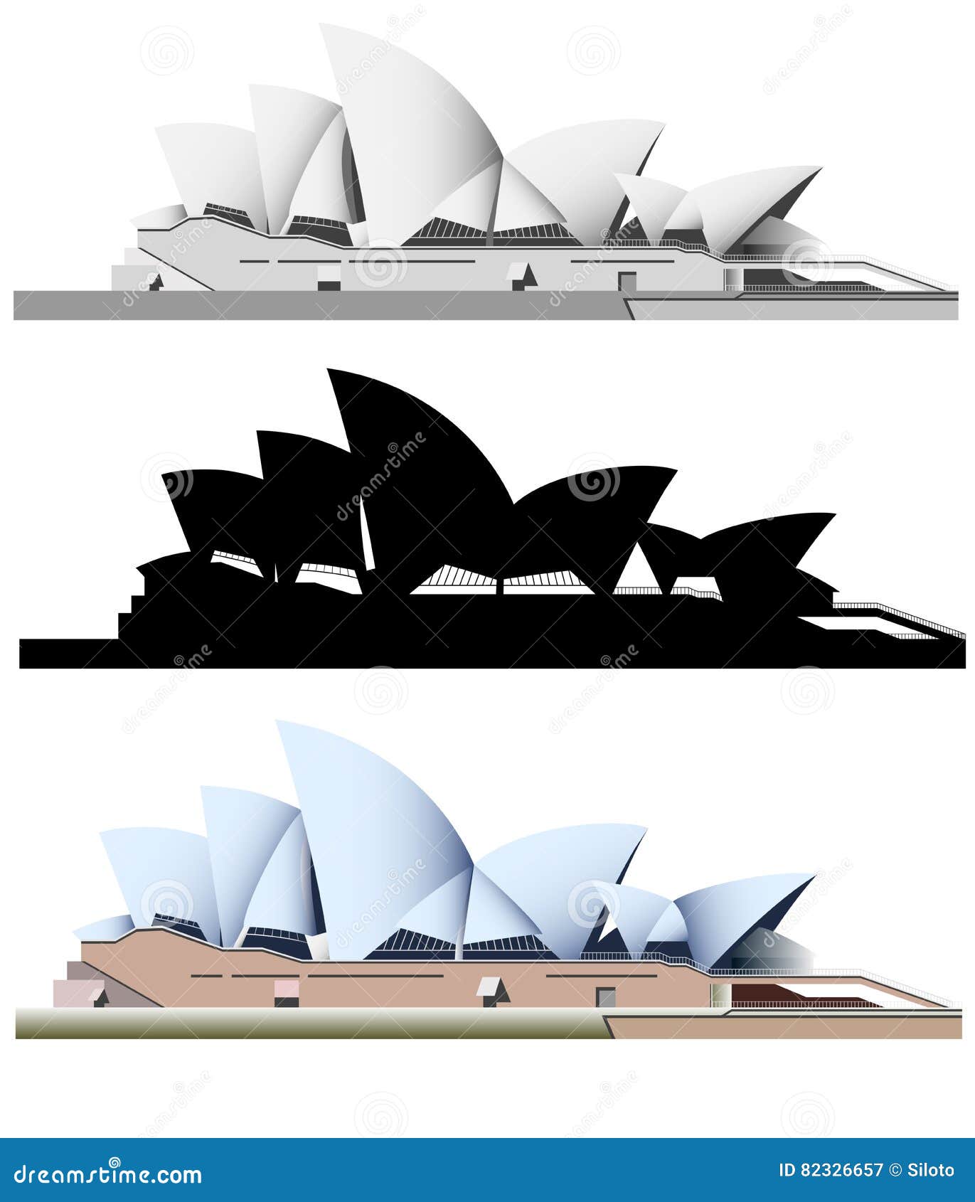 Map Of Sydney With Landmarks For Sightseeing. Vector Illustration ...