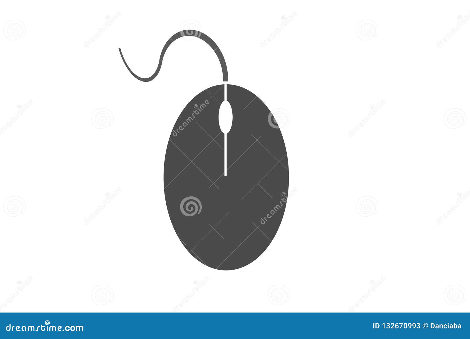 Vector Illustration. Symbol of Computer Mouse Stock Illustration ...