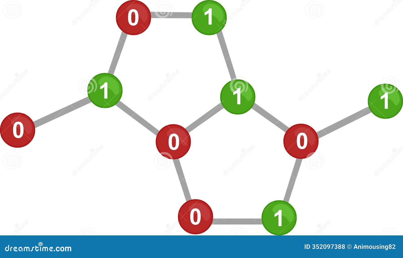 Vector Illustration Symbol Nano Technology Concept Stock Vector ...