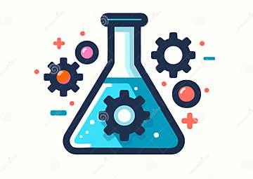 Vector Illustration Symbolizing Applied Science Stock Vector ...