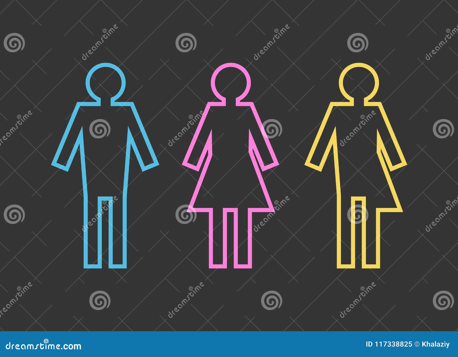 Vector Illustration of Gender Issues Concept Stock Vector ...