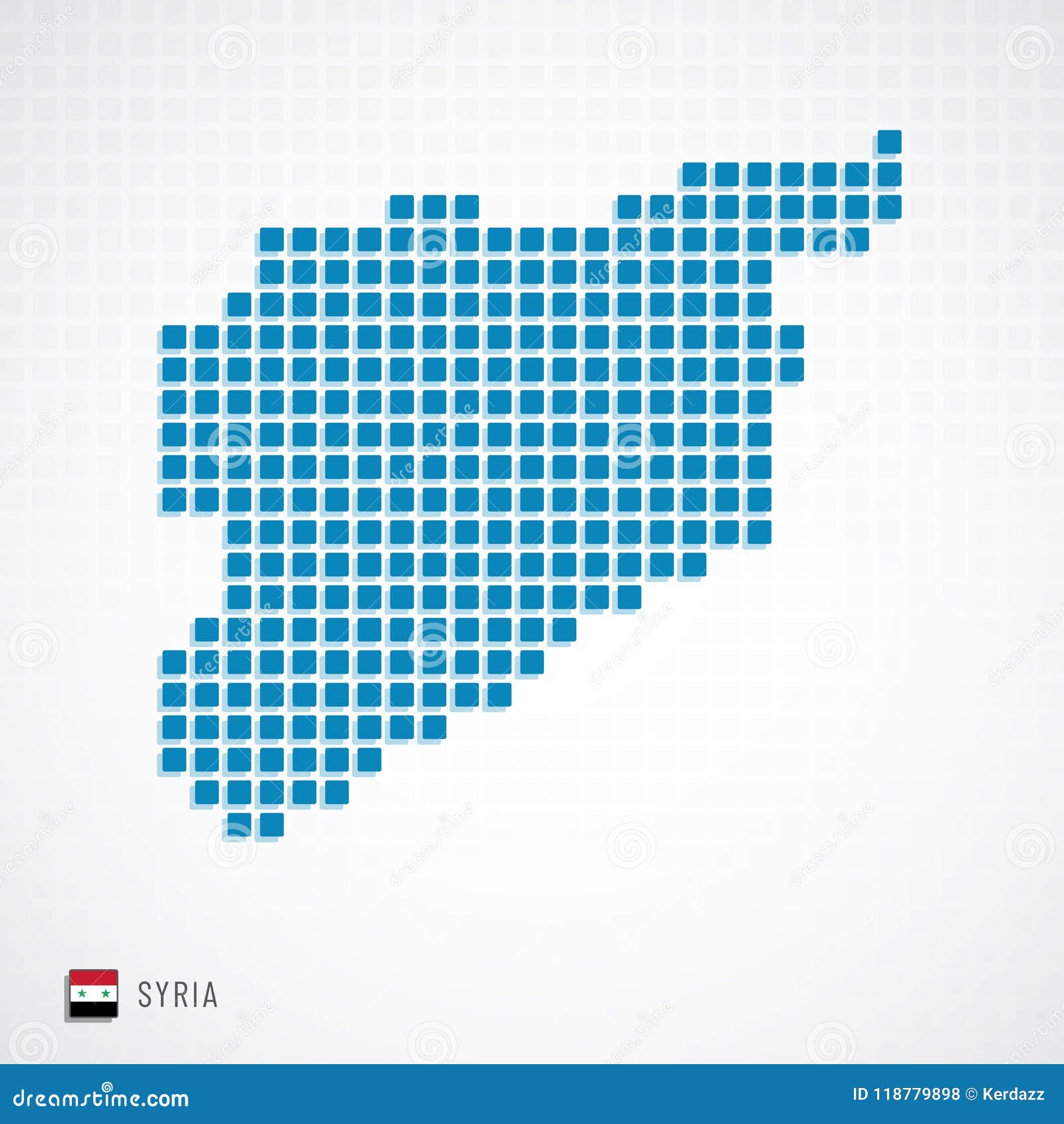 Syria map and flag icon stock vector. Illustration of politics - 118779898