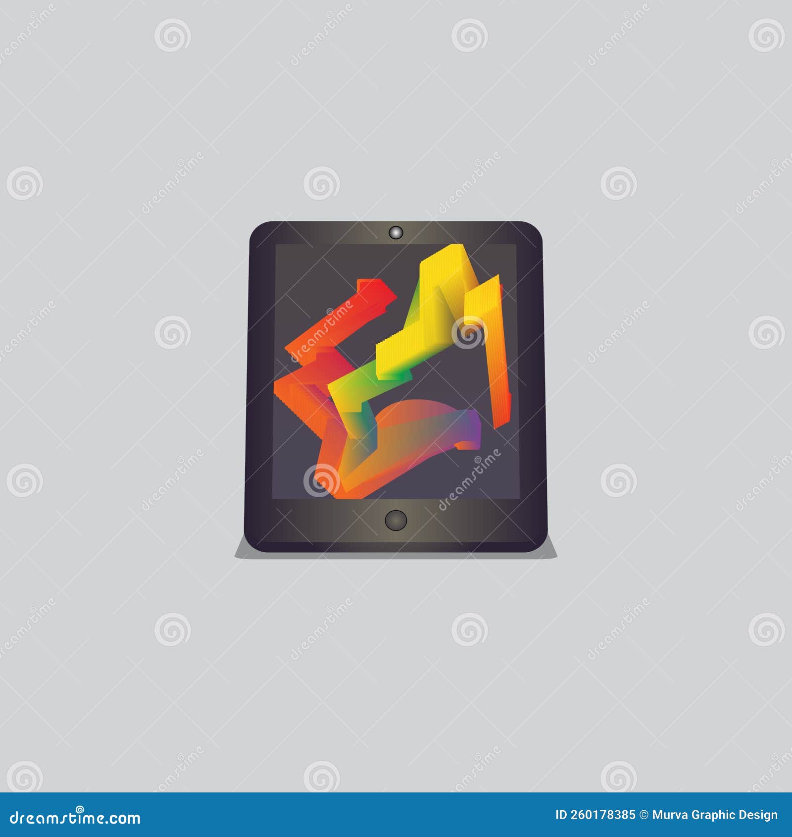 3D Tablet Phone Icon Vector Stock Vector - Illustration of laptop ...