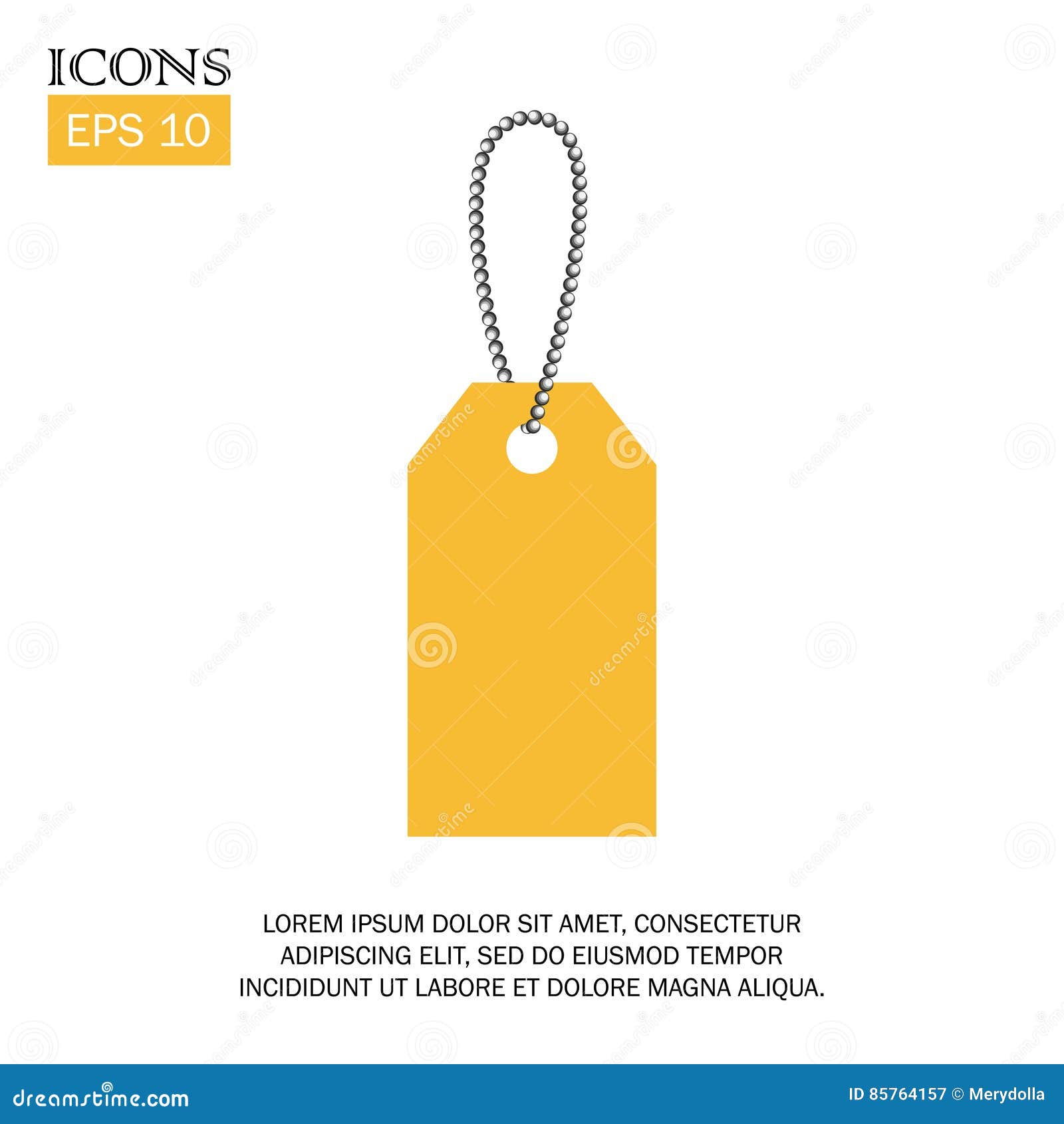 Vector Illustration of Tag Flat Design Icon Stock Vector - Illustration ...