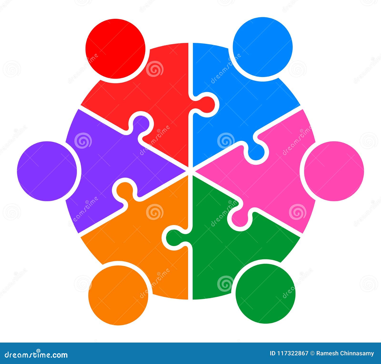 Teamwork Puzzle Logo Teamwork Puzzle Logo