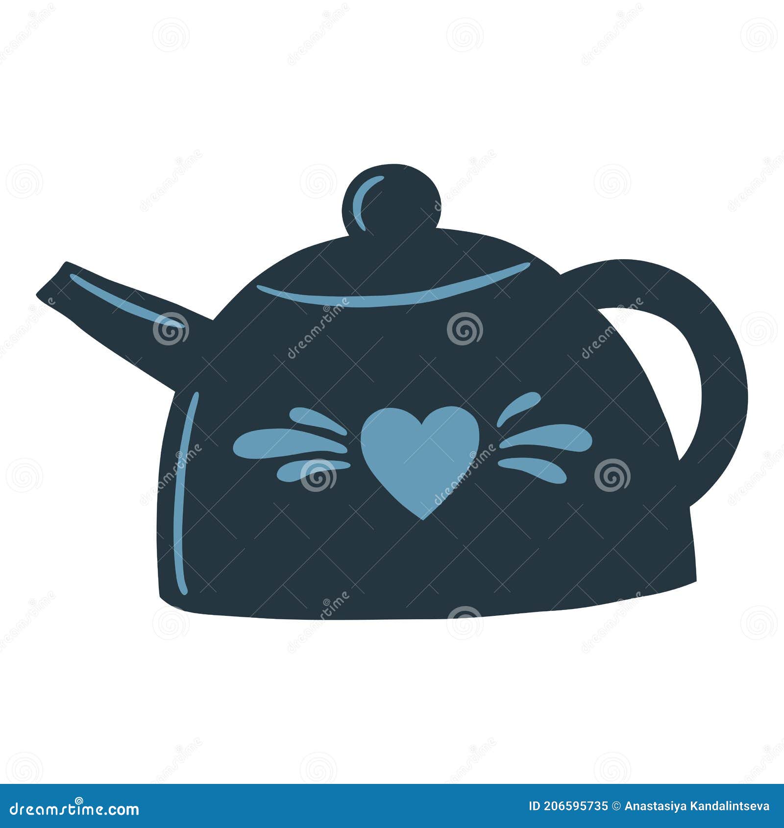 Illustration Of Teapot Cartoon Vector | CartoonDealer.com #91232301