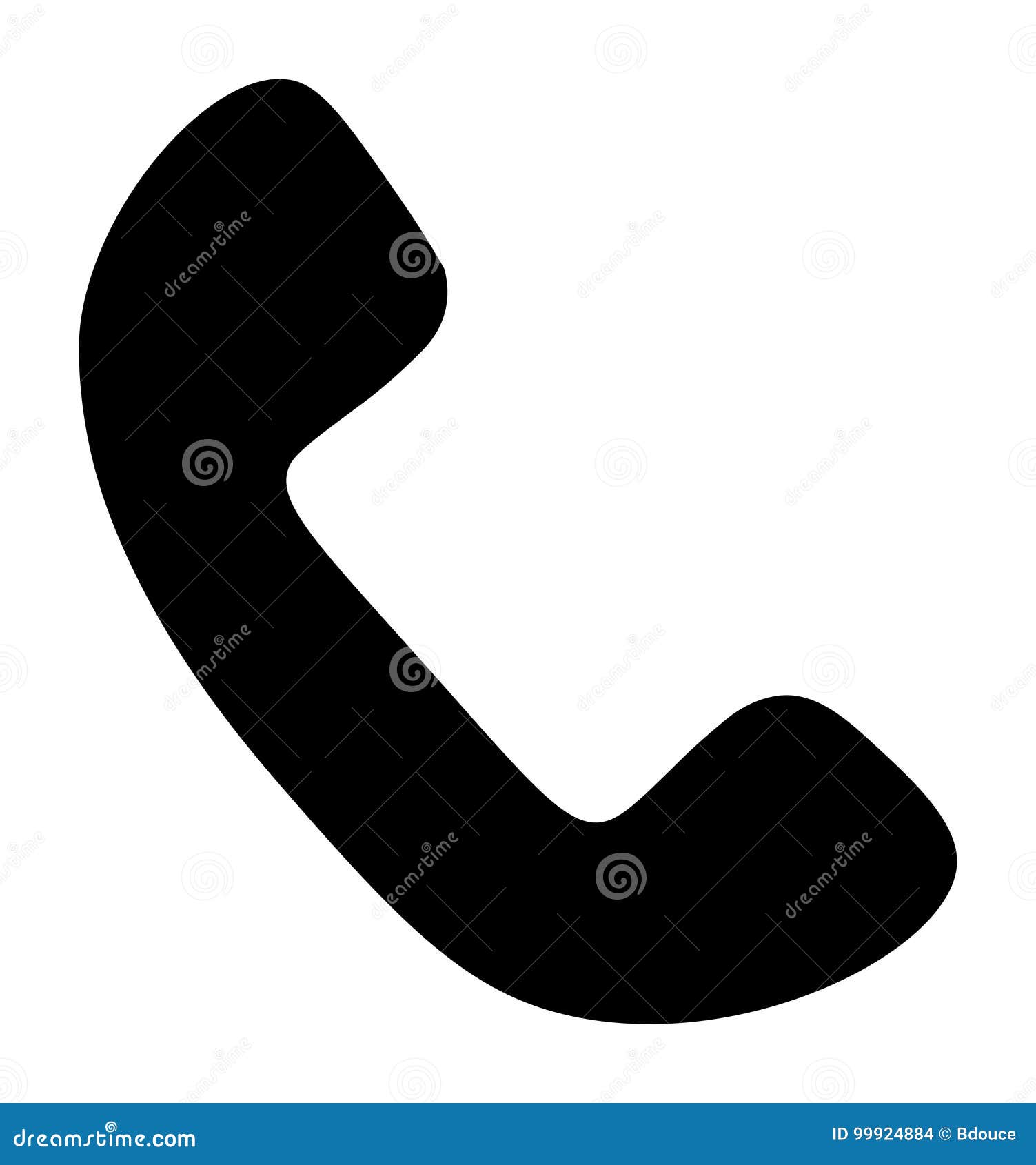 Vector Telephone Icon stock vector. Illustration of element - 99924884