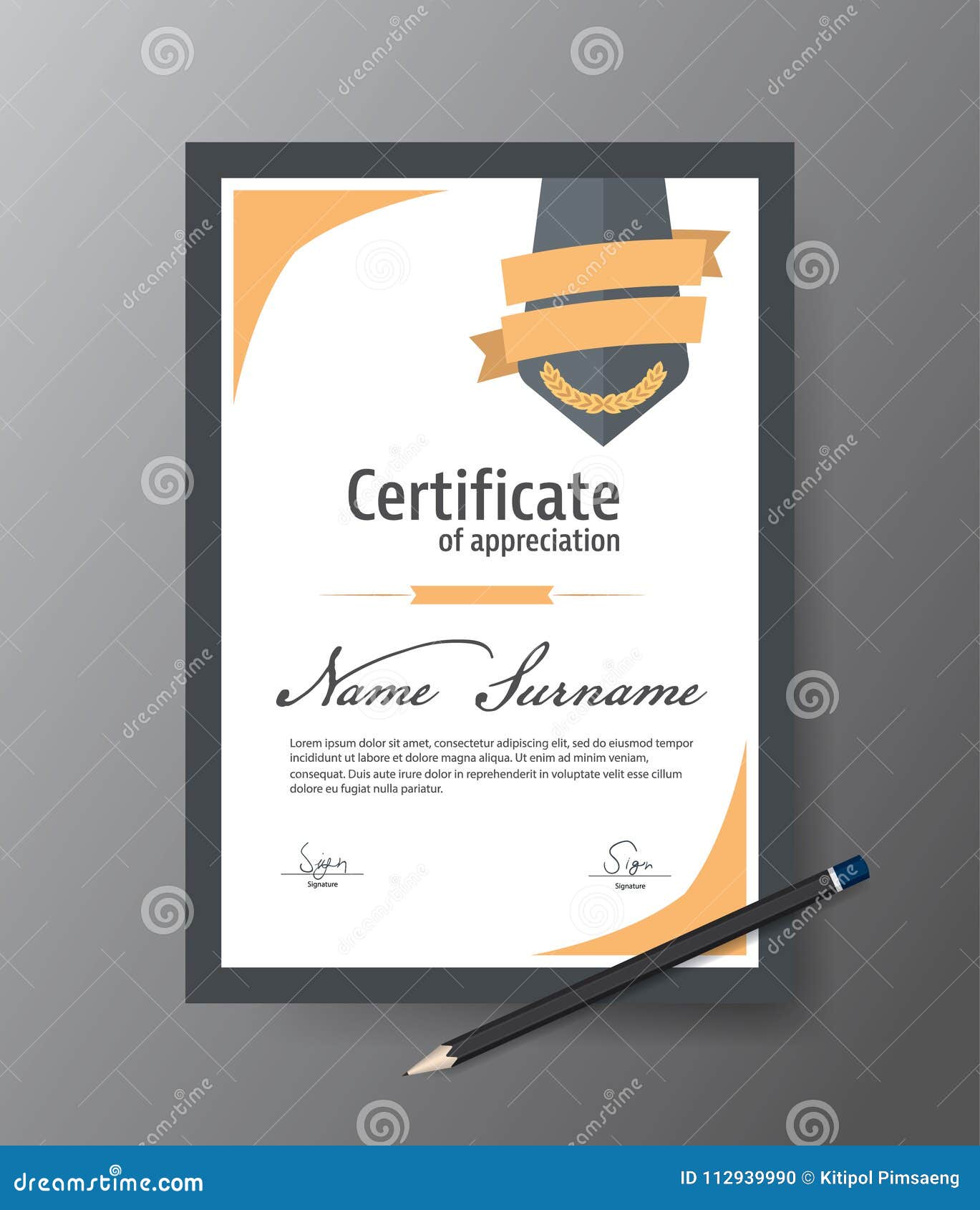 Vector Template for Certificate,modern Diploma Stock Vector ...