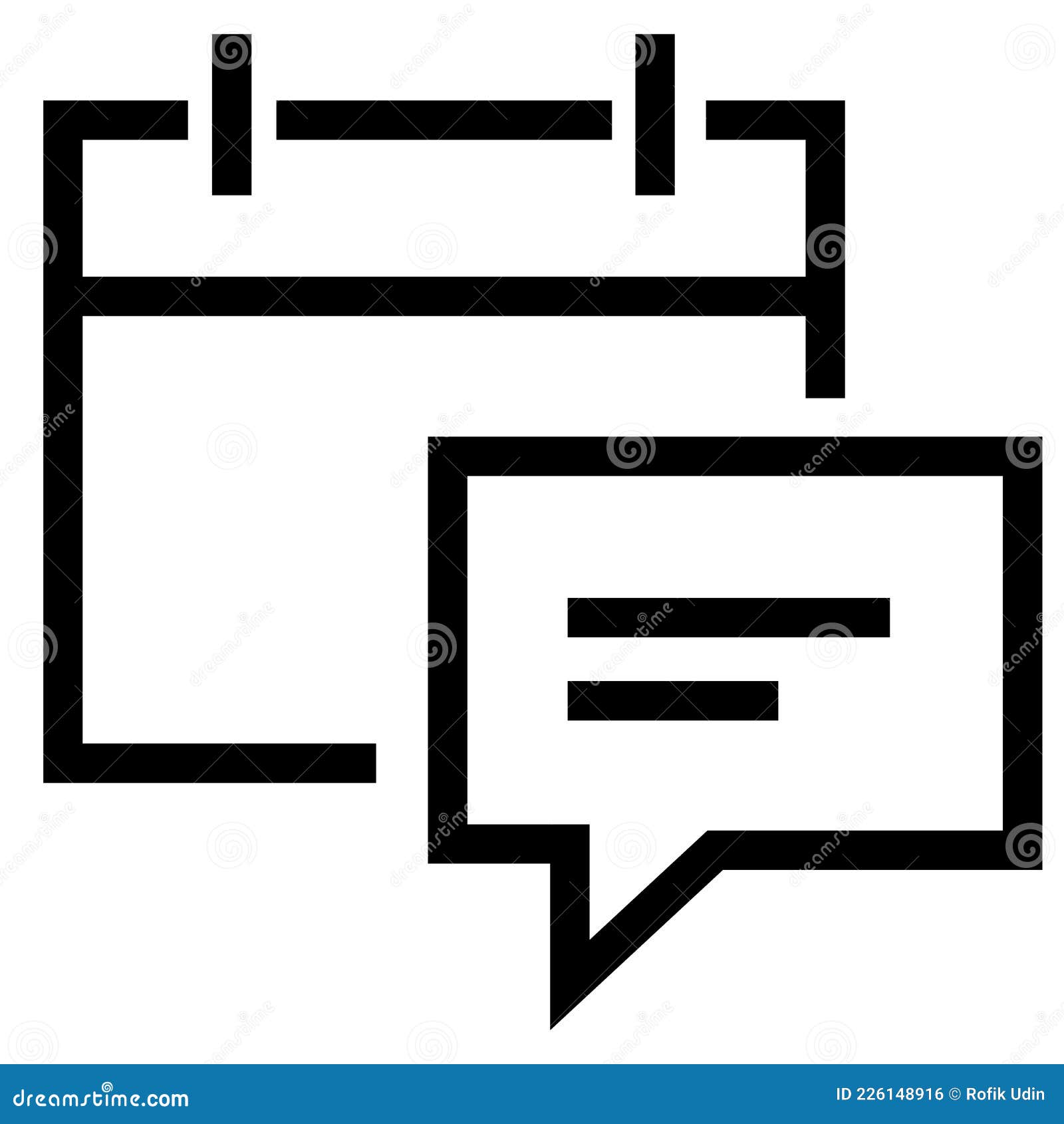 Simple Message Envelope Line Art Icon, Vector | CartoonDealer.com ...