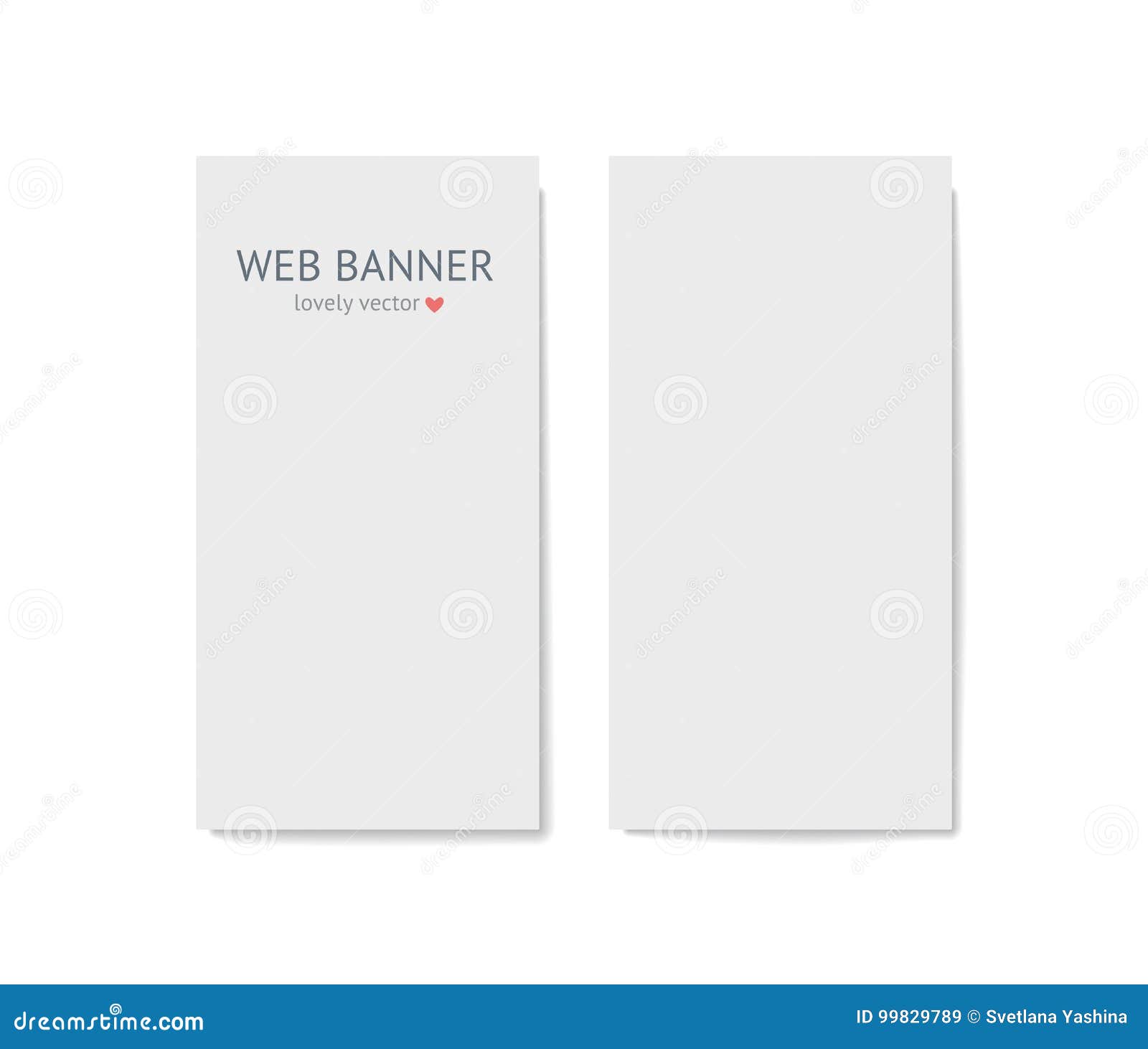Vector Illustration Template Set of Vertical Web Banner Stock Vector ...