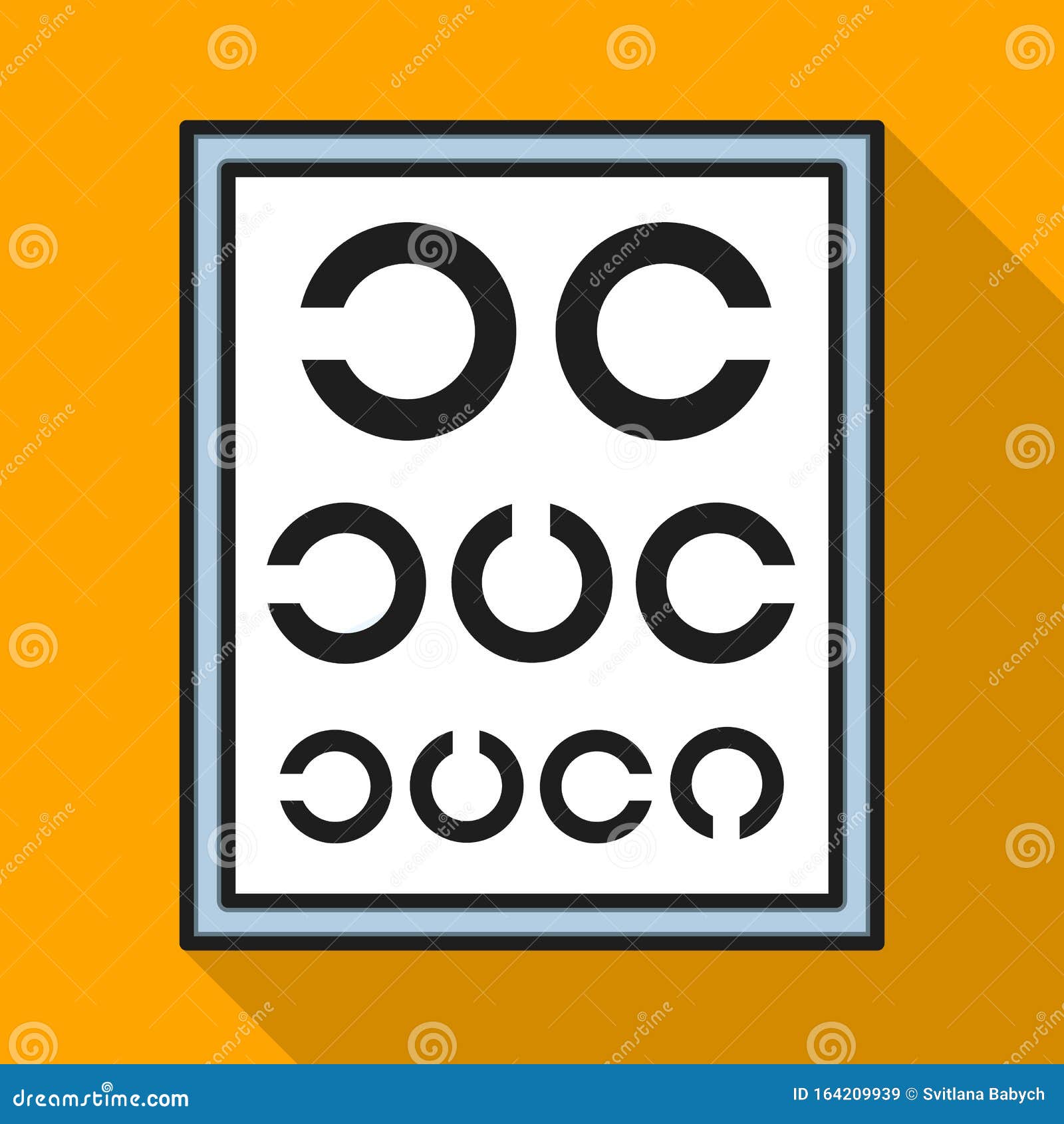 Vector Illustration of Test and Optical Icon. Graphic of Test and ...