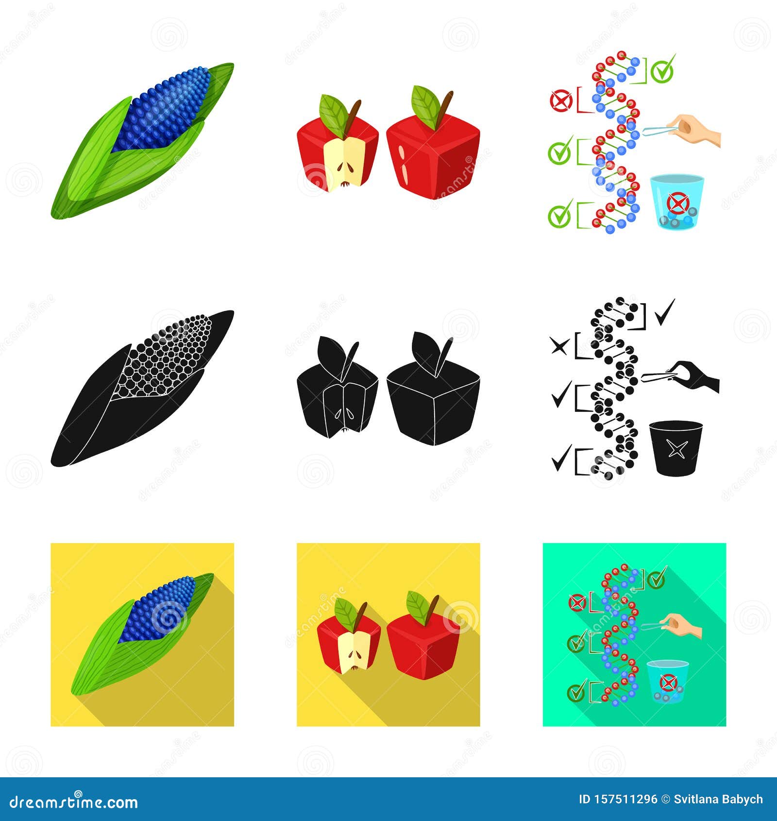 Vector Illustration of Test and Synthetic Icon. Collection of Test and ...