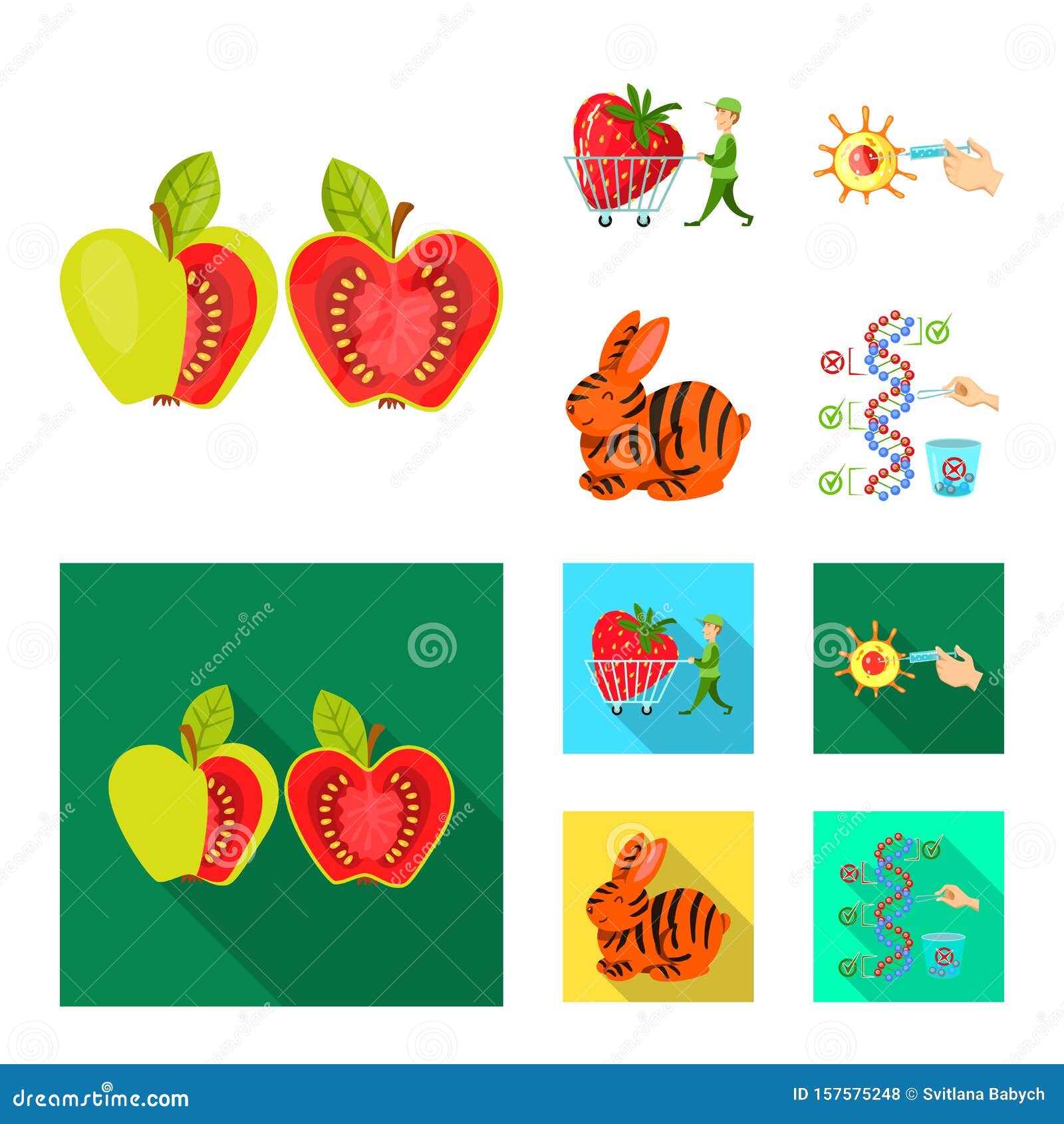 Vector Design of Test and Synthetic Logo. Collection of Test and ...