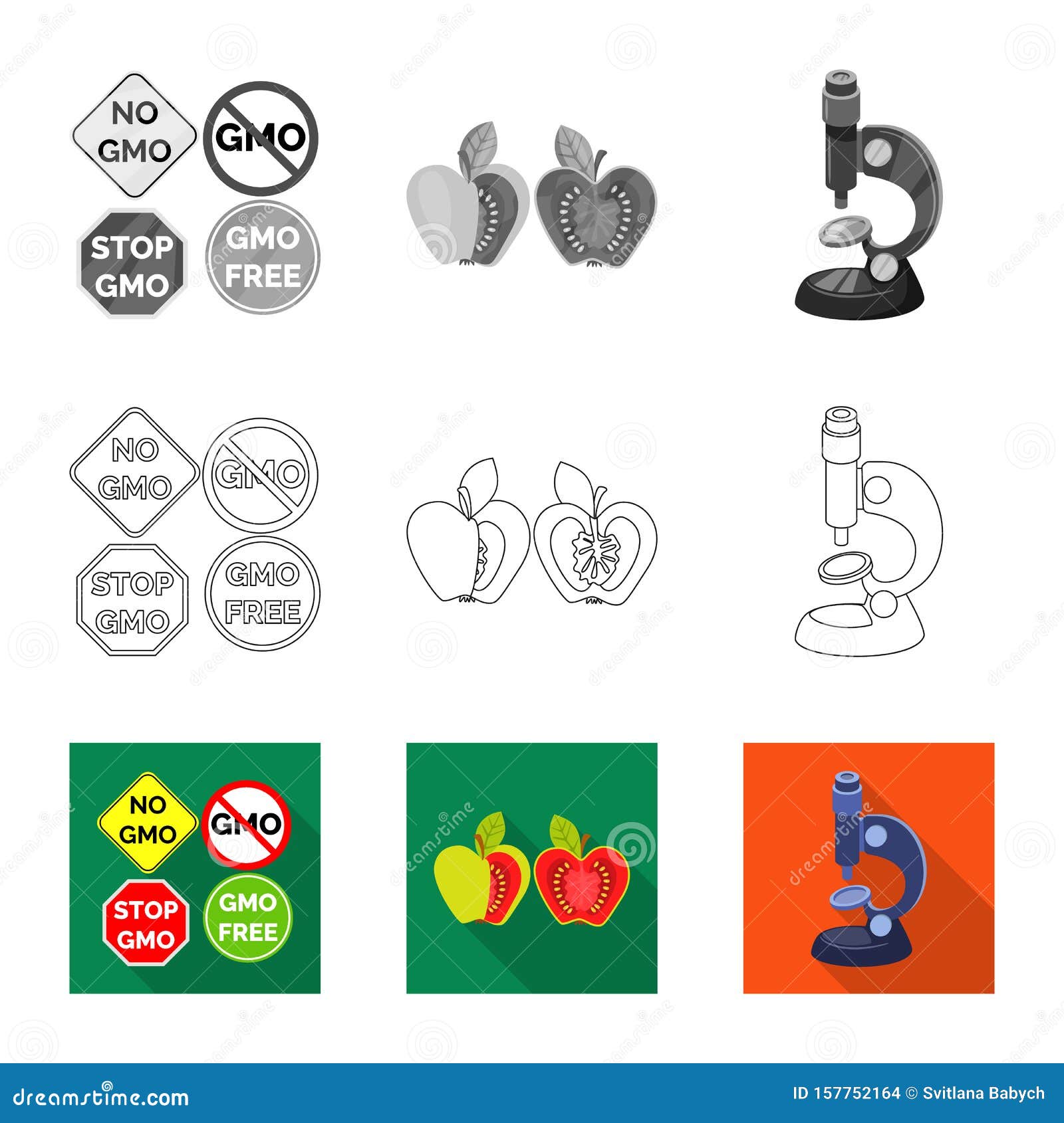 Vector Illustration of Test and Synthetic Symbol. Collection of Test ...