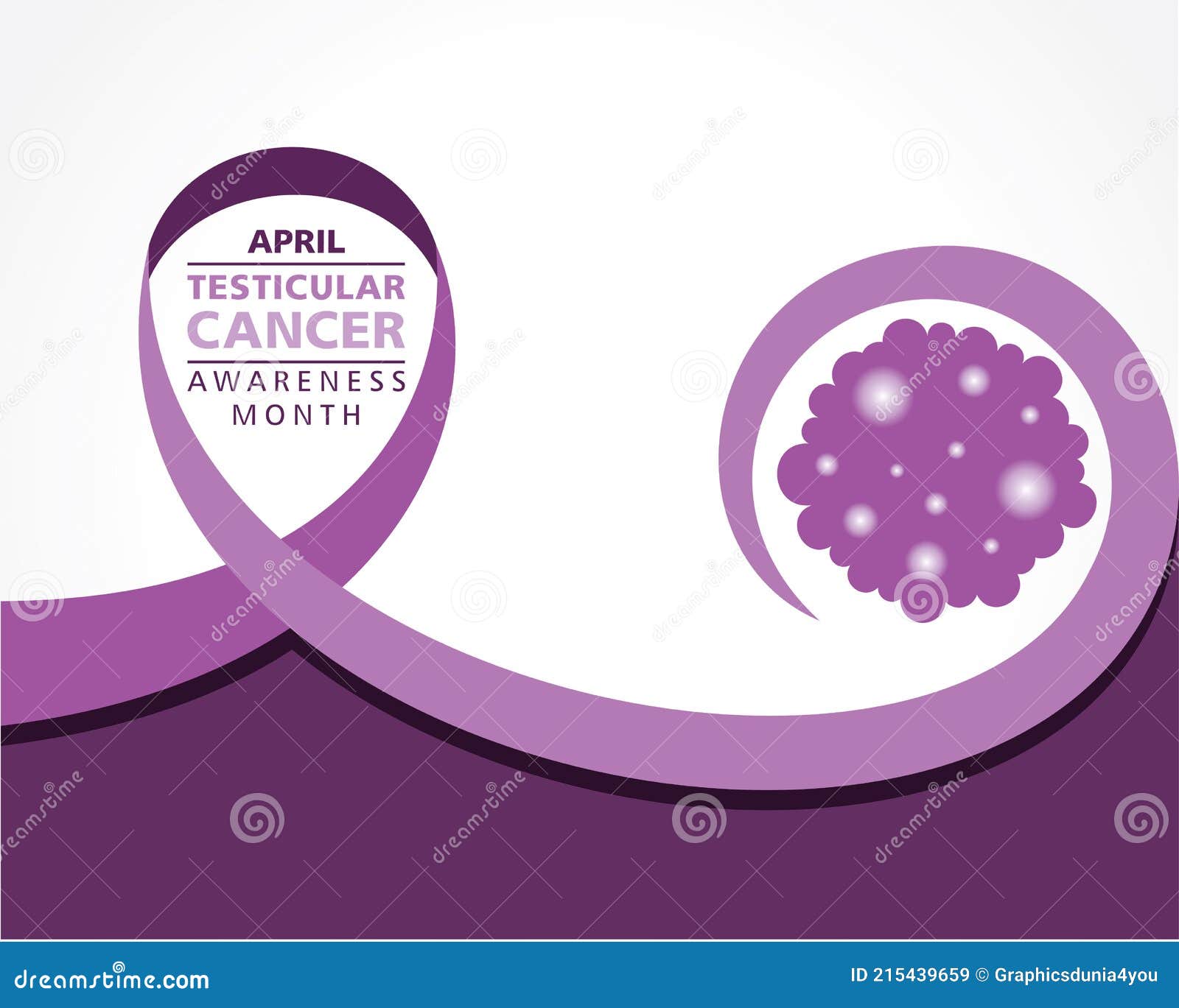 Testicular Cancer Awareness Month Observed In April Every Year Stock