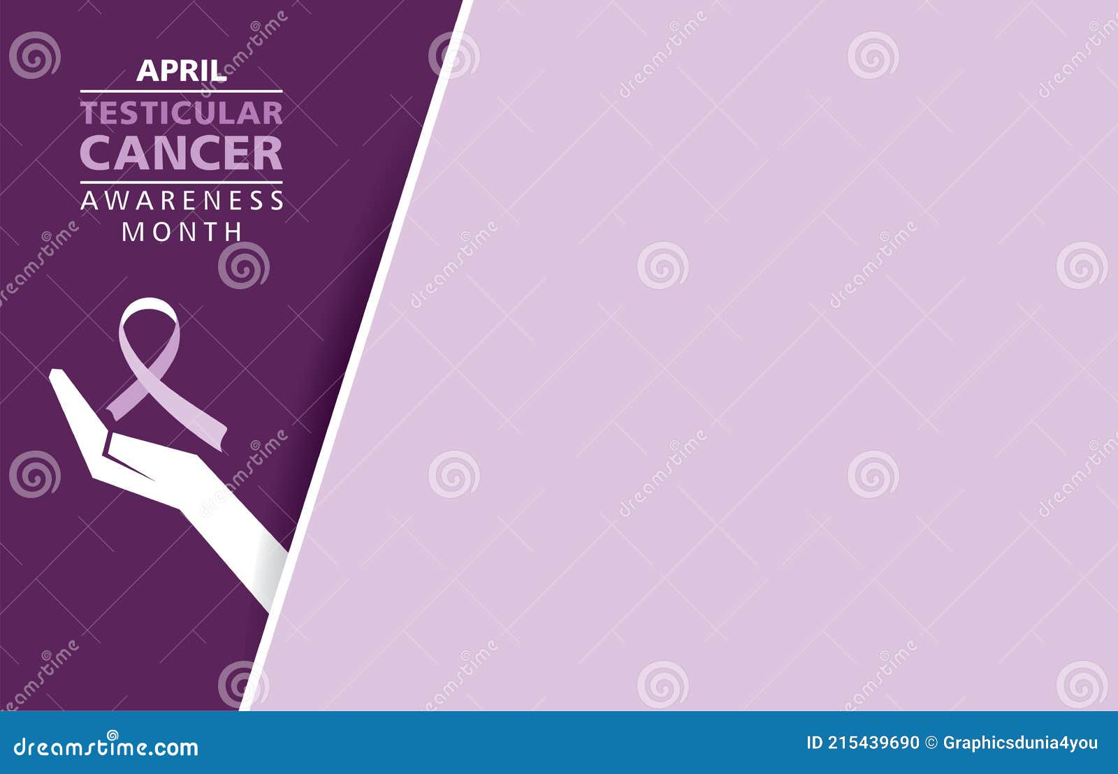 Testicular Cancer Awareness Month Observed In April Every Year Stock