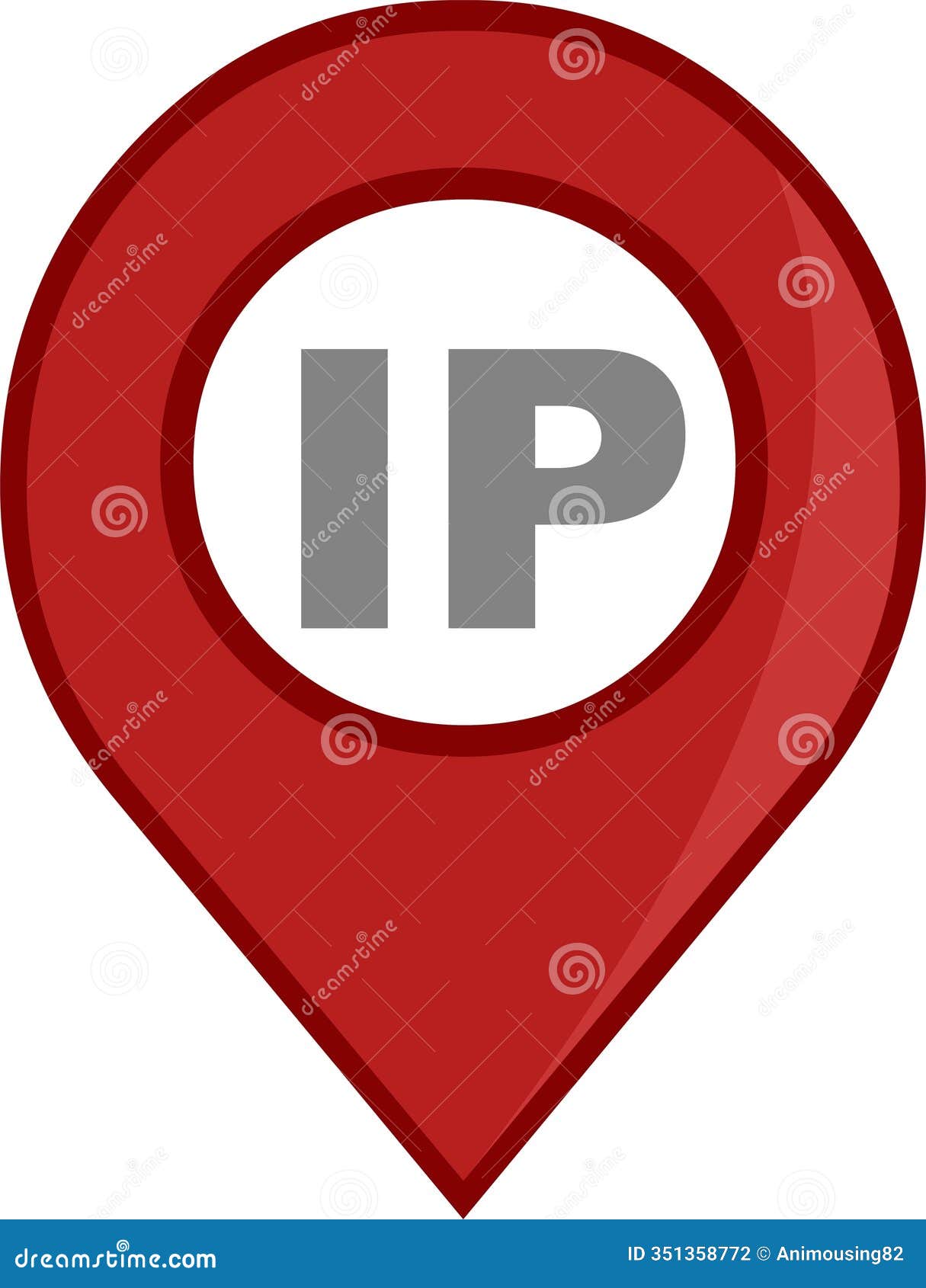 Vector Illustration Symbol Ip Connect Stock Illustration - Illustration ...