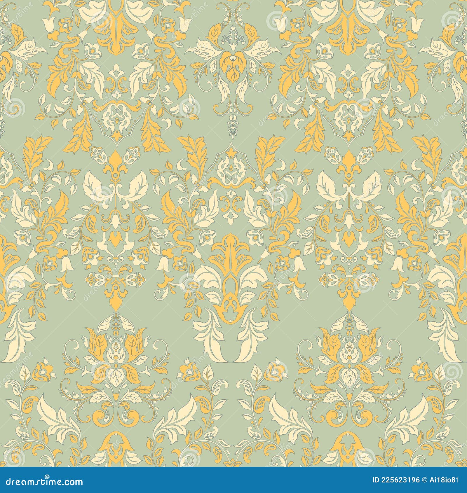 Vector Illustration Texture for Wallpapers, Fabric Patterns. Baroque ...