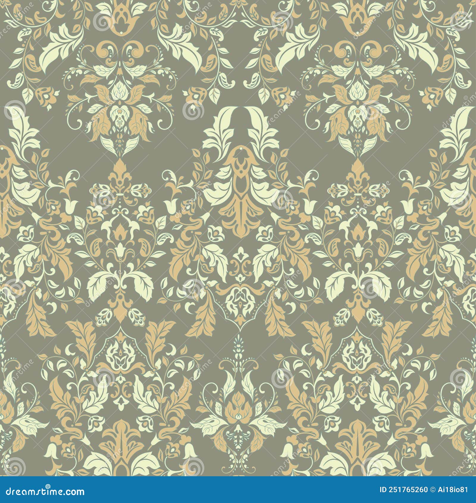 Vector Illustration Texture for Wallpapers, Fabric Patterns. Baroque ...