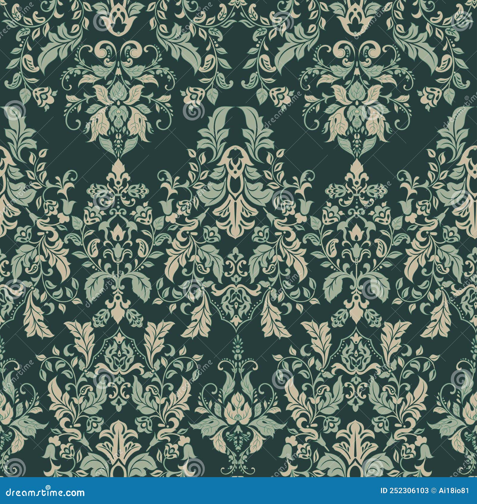 Vector Illustration Texture for Wallpapers, Fabric Patterns. Baroque ...