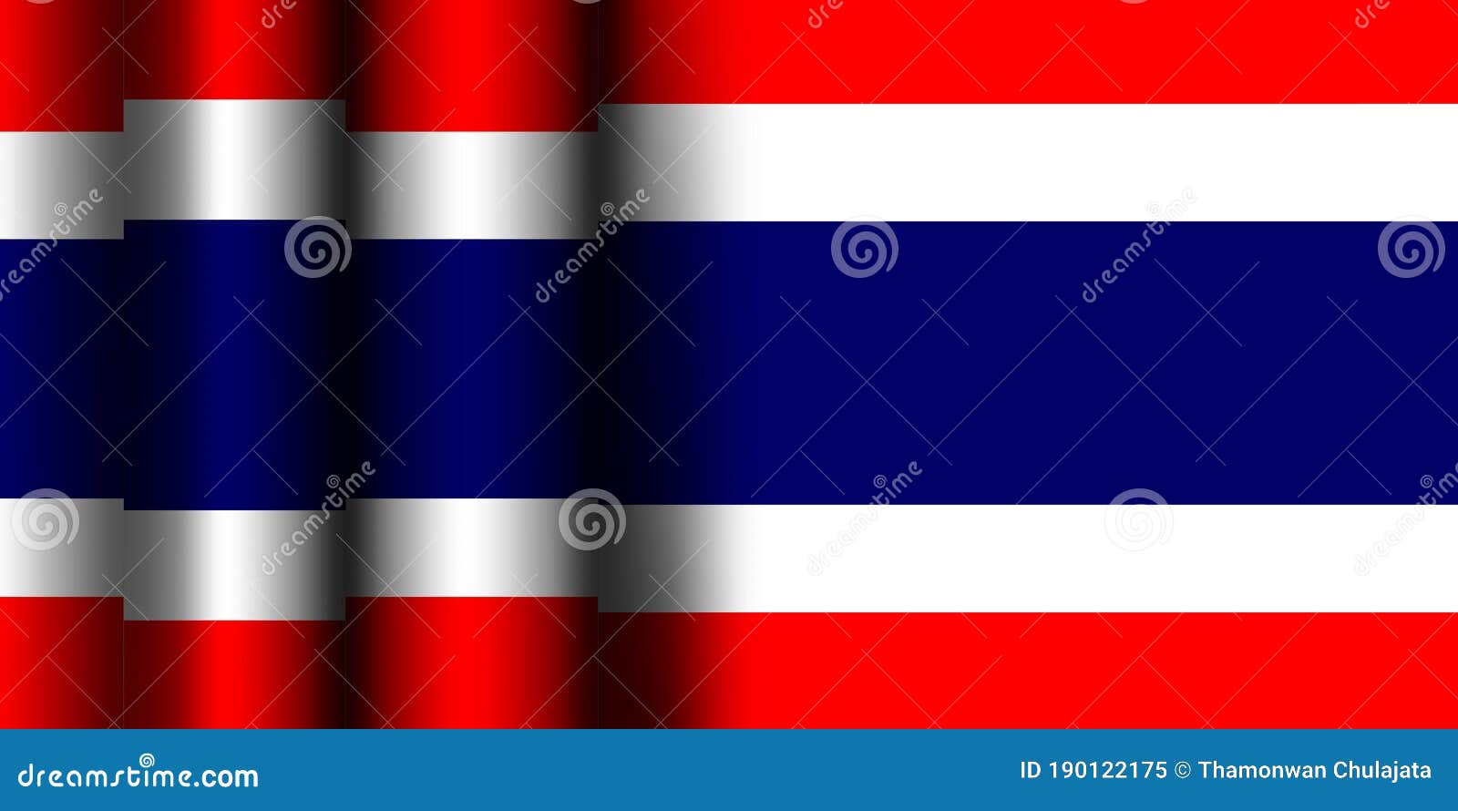 Thailand Flag Cartoon Vector | CartoonDealer.com #190122175