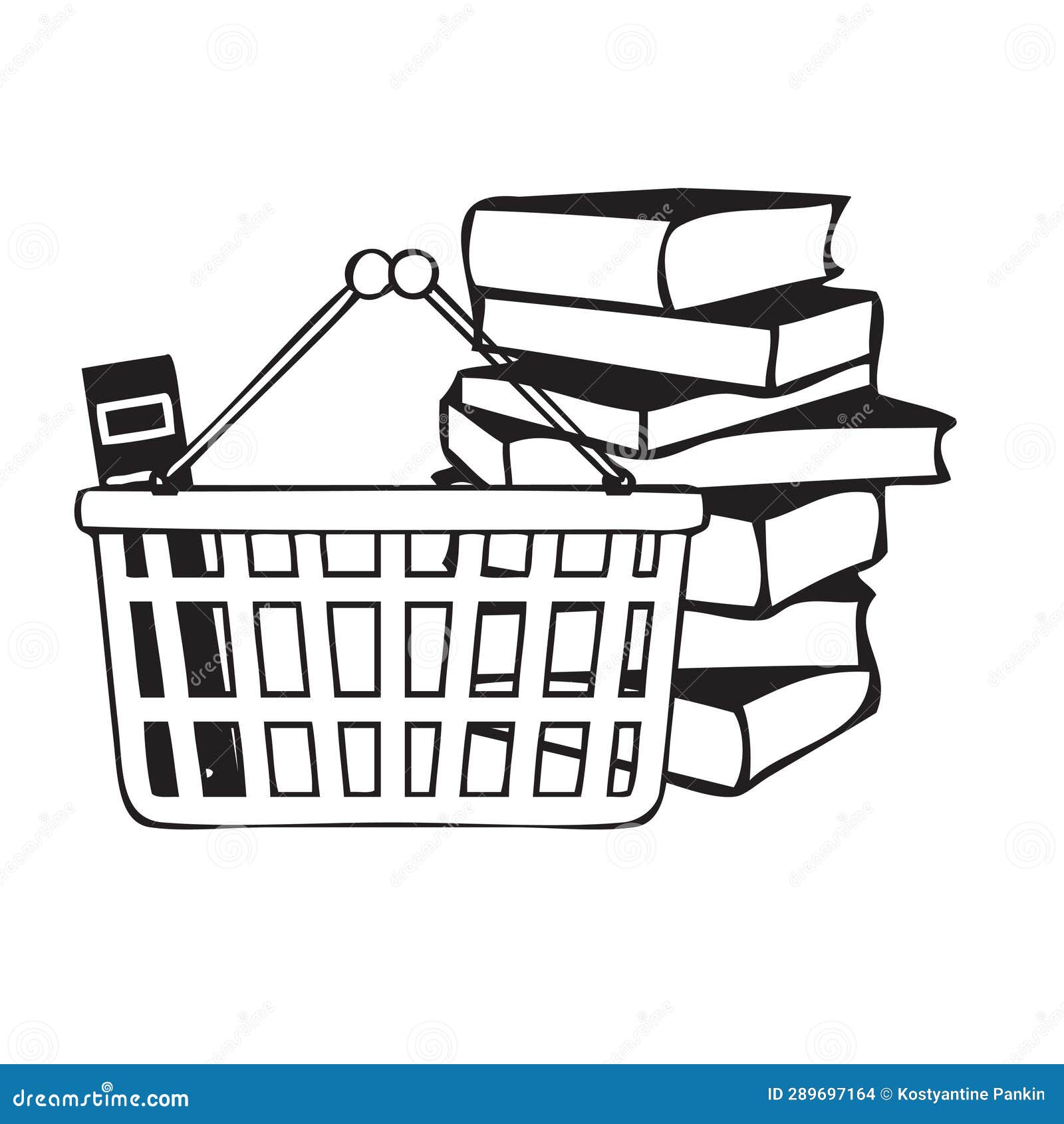 Buying books stock illustration. Illustration of shopping - 289697164