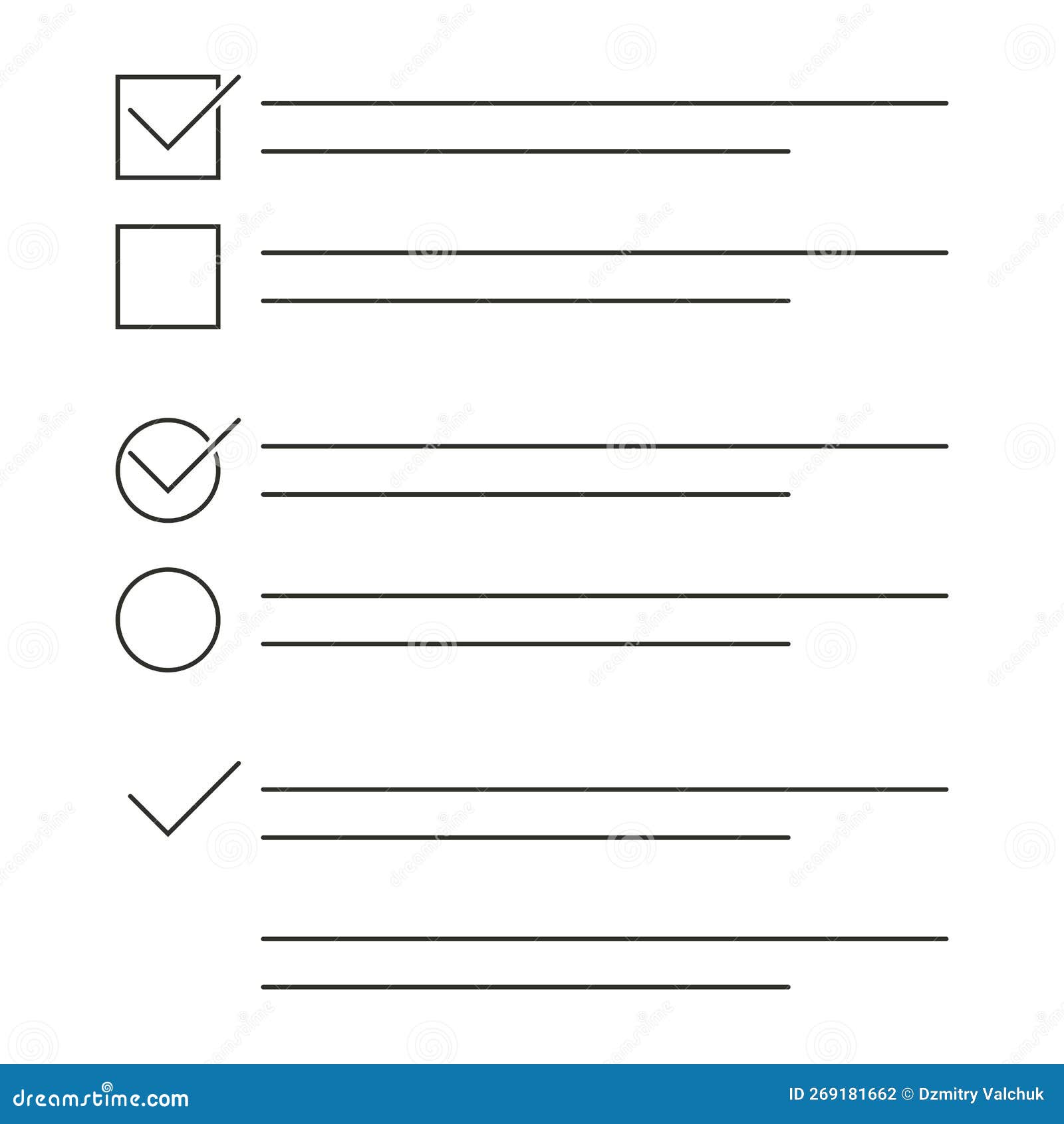 Vector Illustration on the Theme Form, Sheet Stock Vector ...