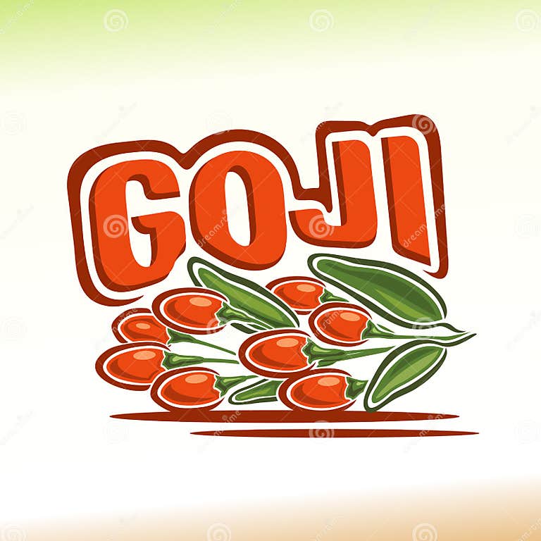 Vector Illustration on the Theme of Goji Stock Vector - Illustration of ...