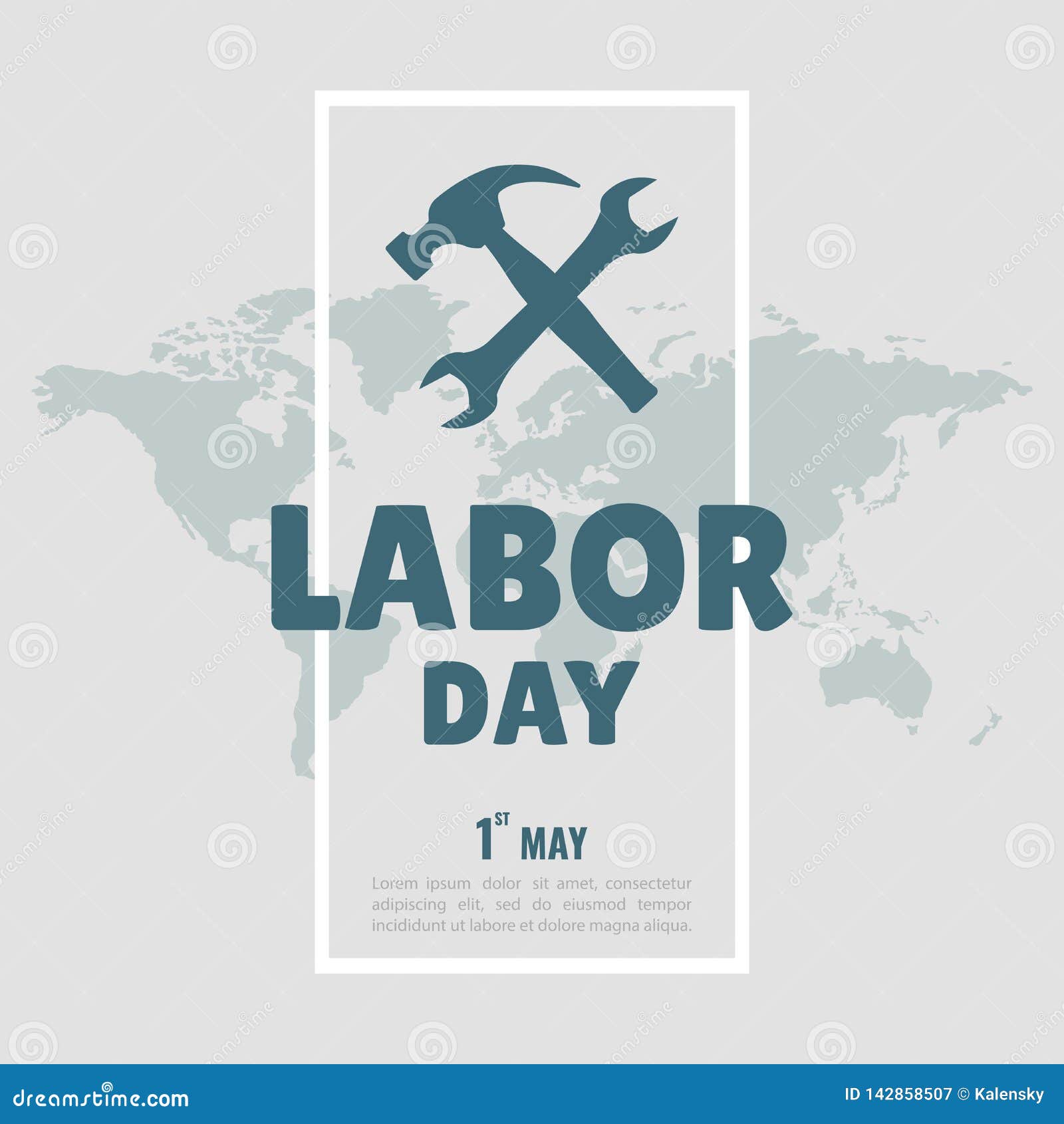 Labour Day. stock vector. Illustration of career, happy - 142858507