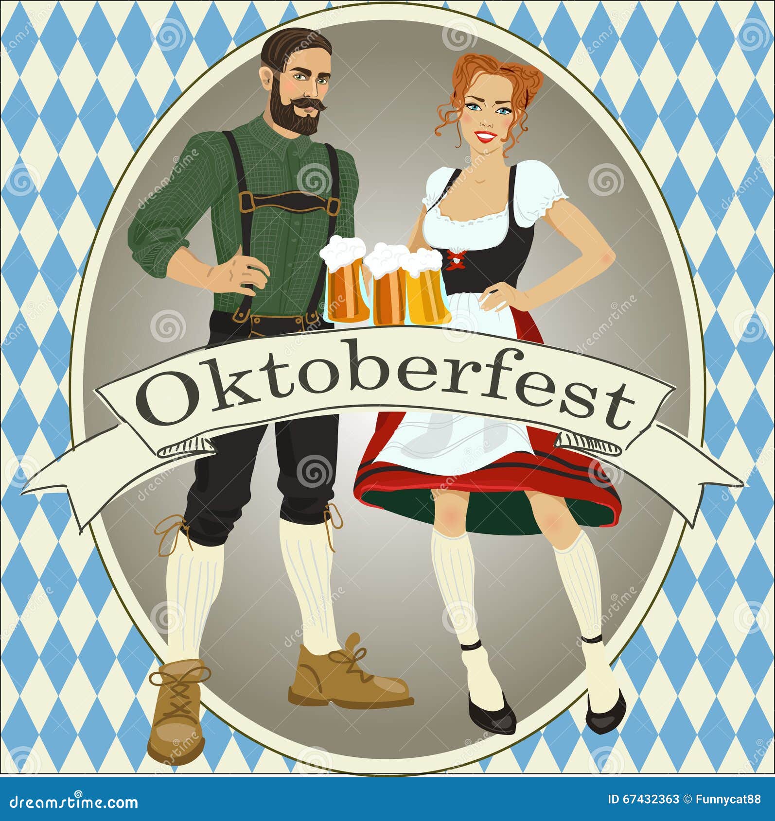 Vector Illustration on the Theme of Oktoberfest Editorial Stock Photo ...