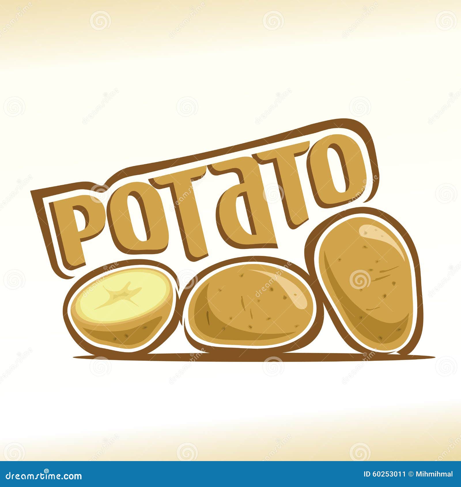 Vector Illustration on the Theme of Potato Stock Vector - Illustration ...