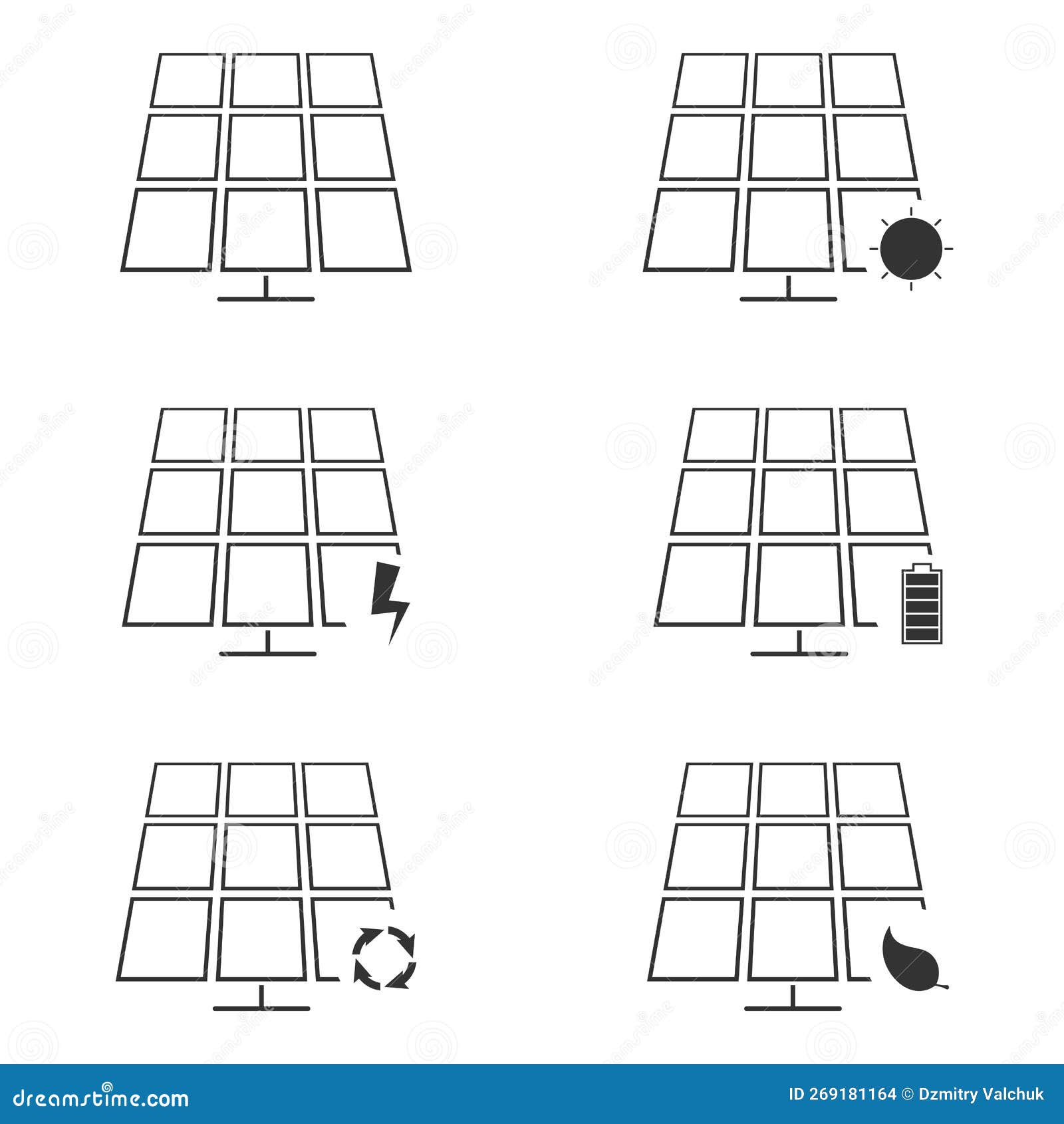 Vector Illustration on the Theme Solar Energy Stock Vector ...