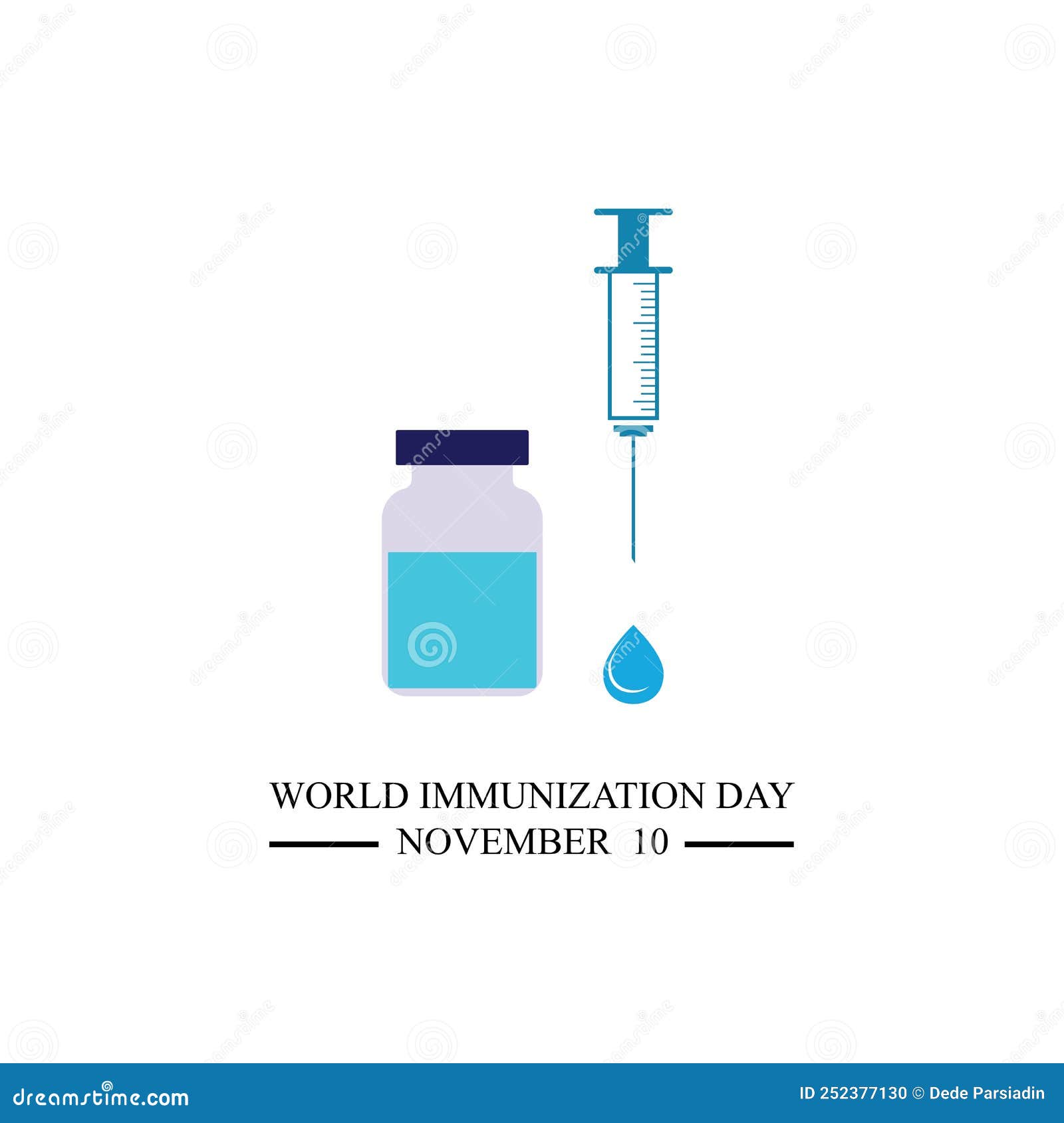 Vector Illustration on the Theme of World Immunization Day on November ...