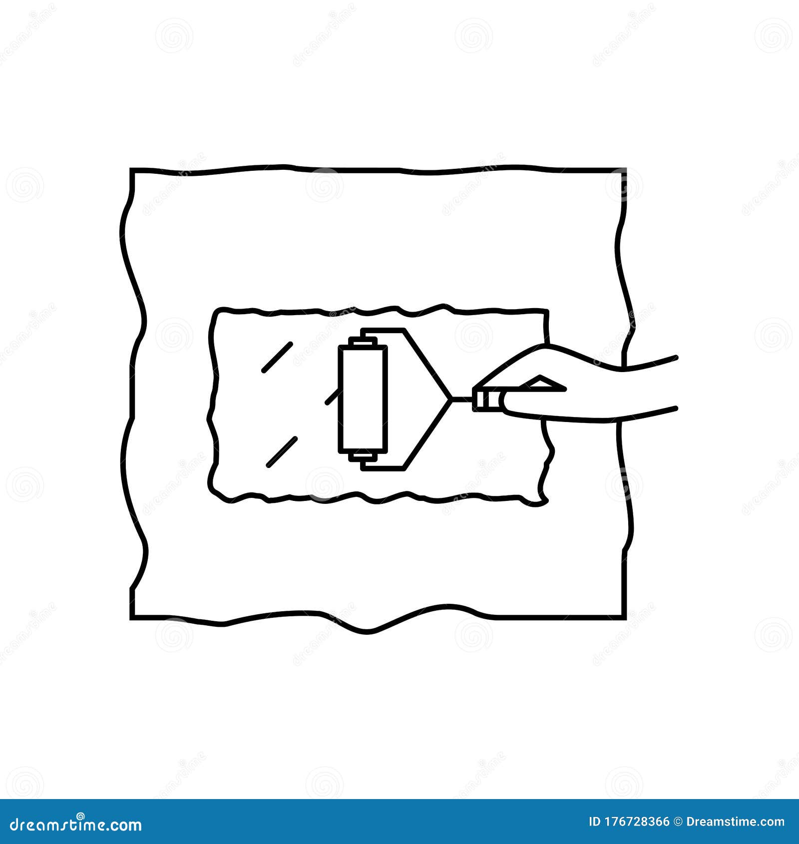 Hand Paper Making Process Icon Set Vector Stock Vector - Illustration ...