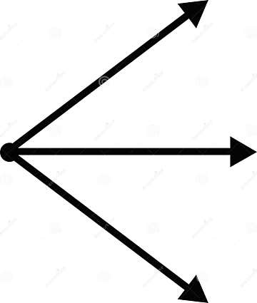 Vector Illustration Three Arrow Pointing Right Sides Stock Vector ...