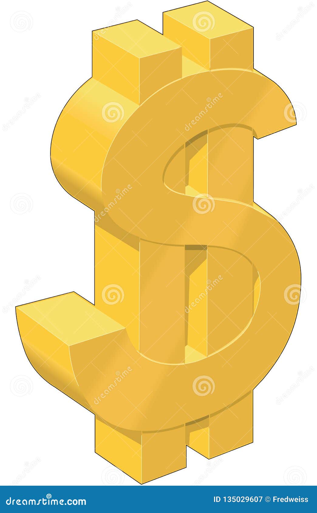 Dollar Sign Vector Illustration Stock Vector - Illustration of sign ...