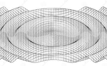 Vector Illustration of a Three Dimensional Sine Wave Function Stock ...