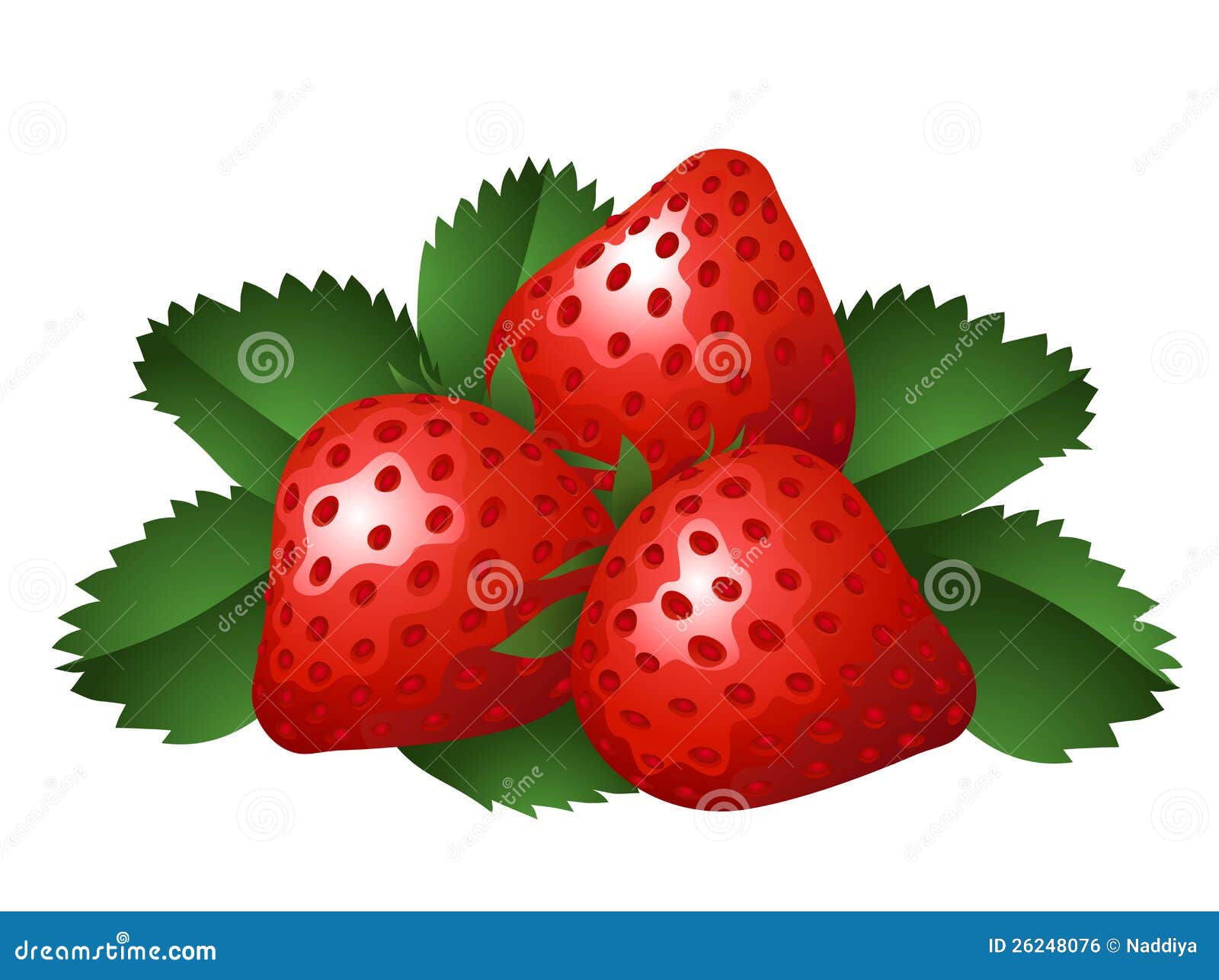 Three Strawberries Stock Illustrations – 283 Three Strawberries Stock ...
