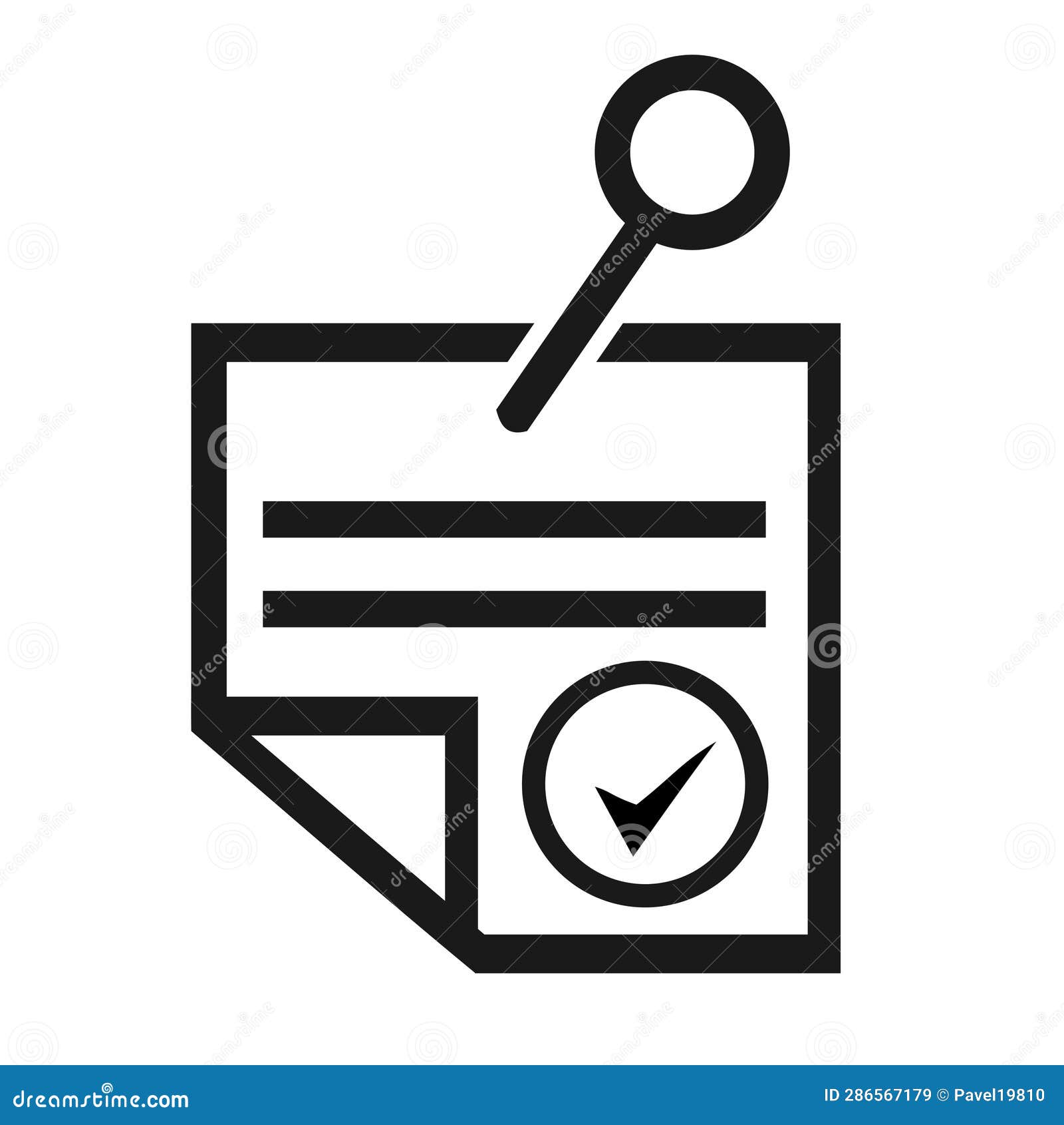 Vector Illustration, Tick Icon, Labels. Agreement. Stock Illustration ...