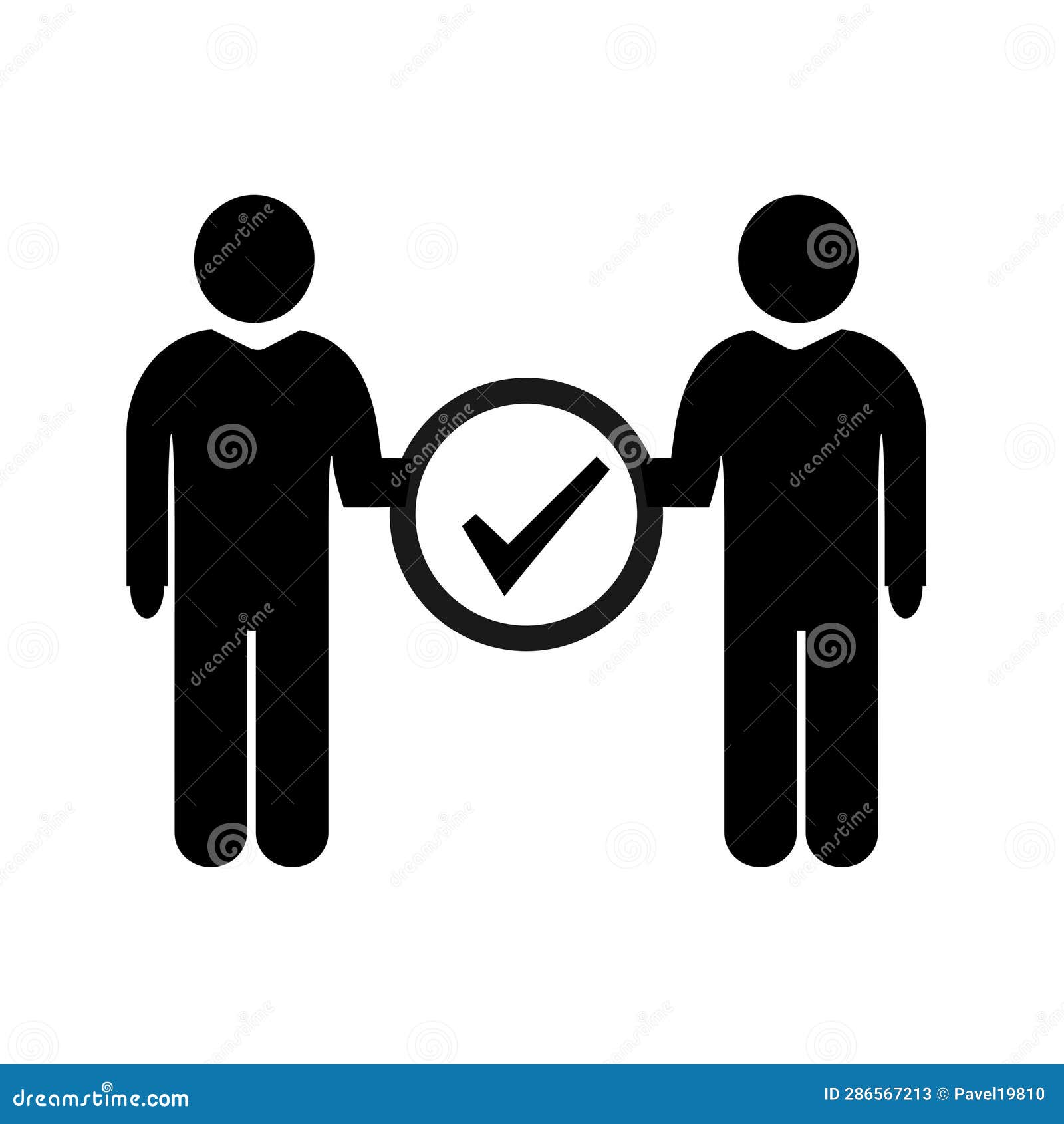Vector Illustration, Tick Icon, Labels. Agreement. Stock Vector ...