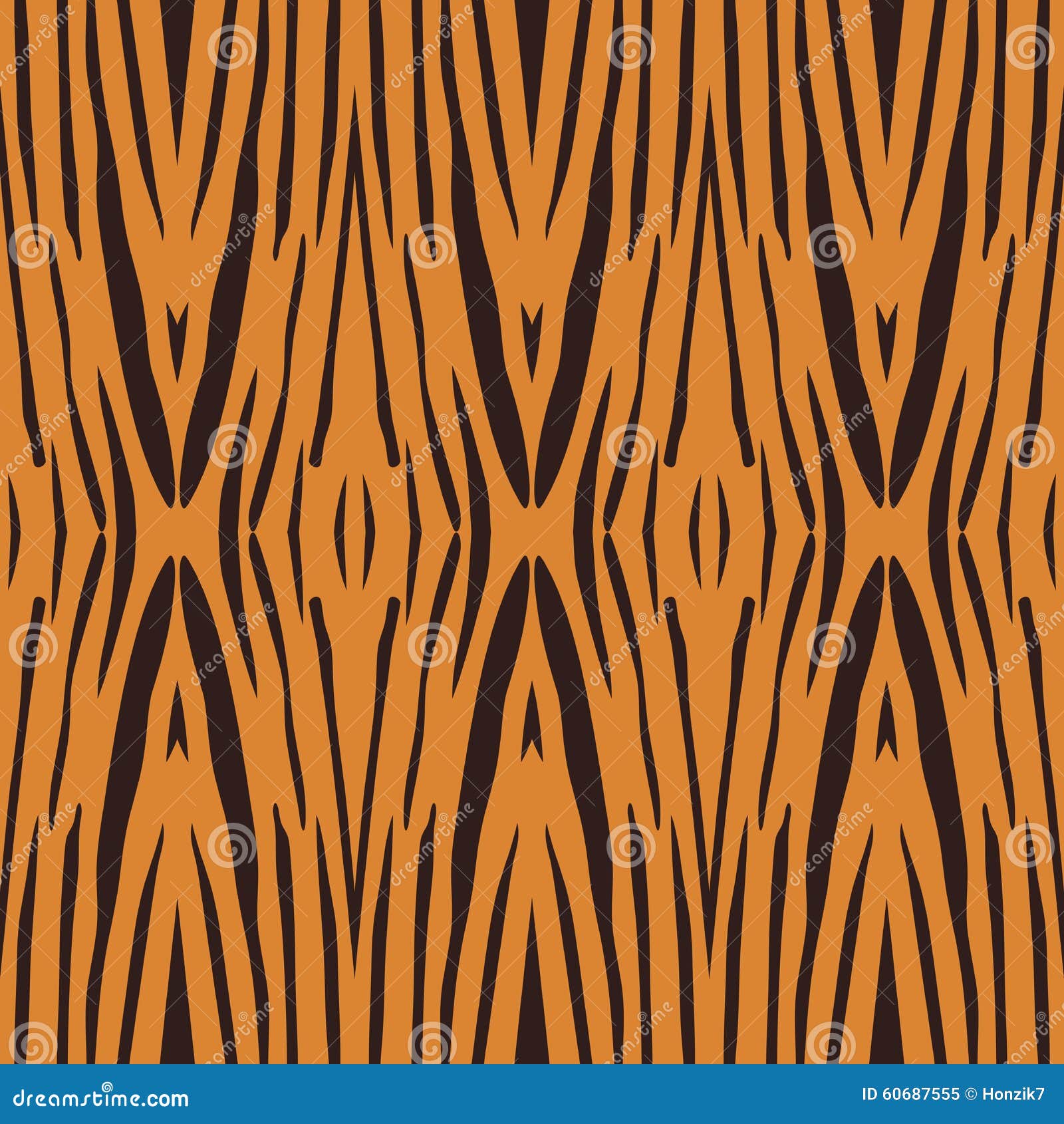 Vector Illustration of Tiger Stripe Pattern Stock Vector - Illustration ...