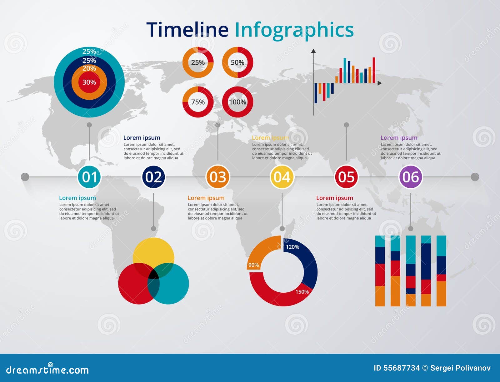 Vector Illustration of a Timeline Infographics Stock Vector ...