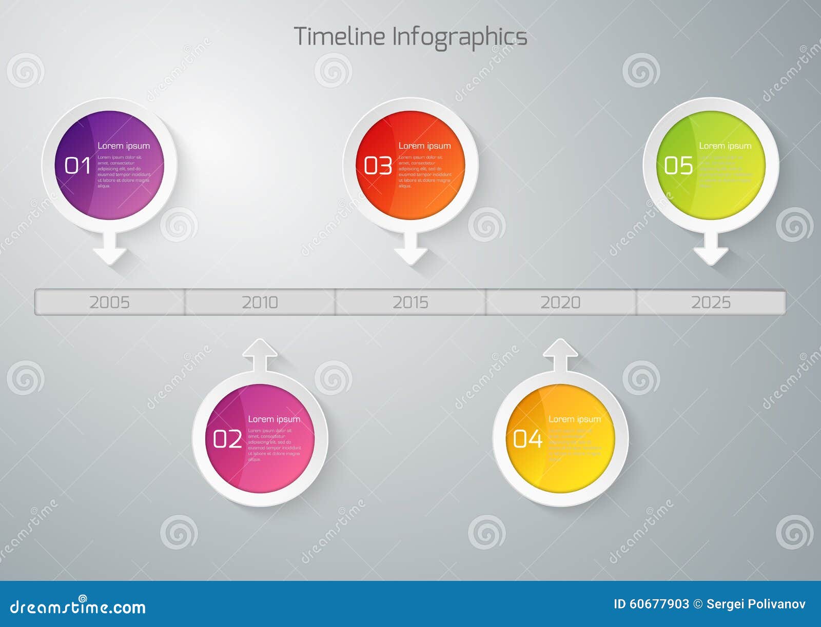 Vector Illustration of a Timeline Infographics Stock Vector ...