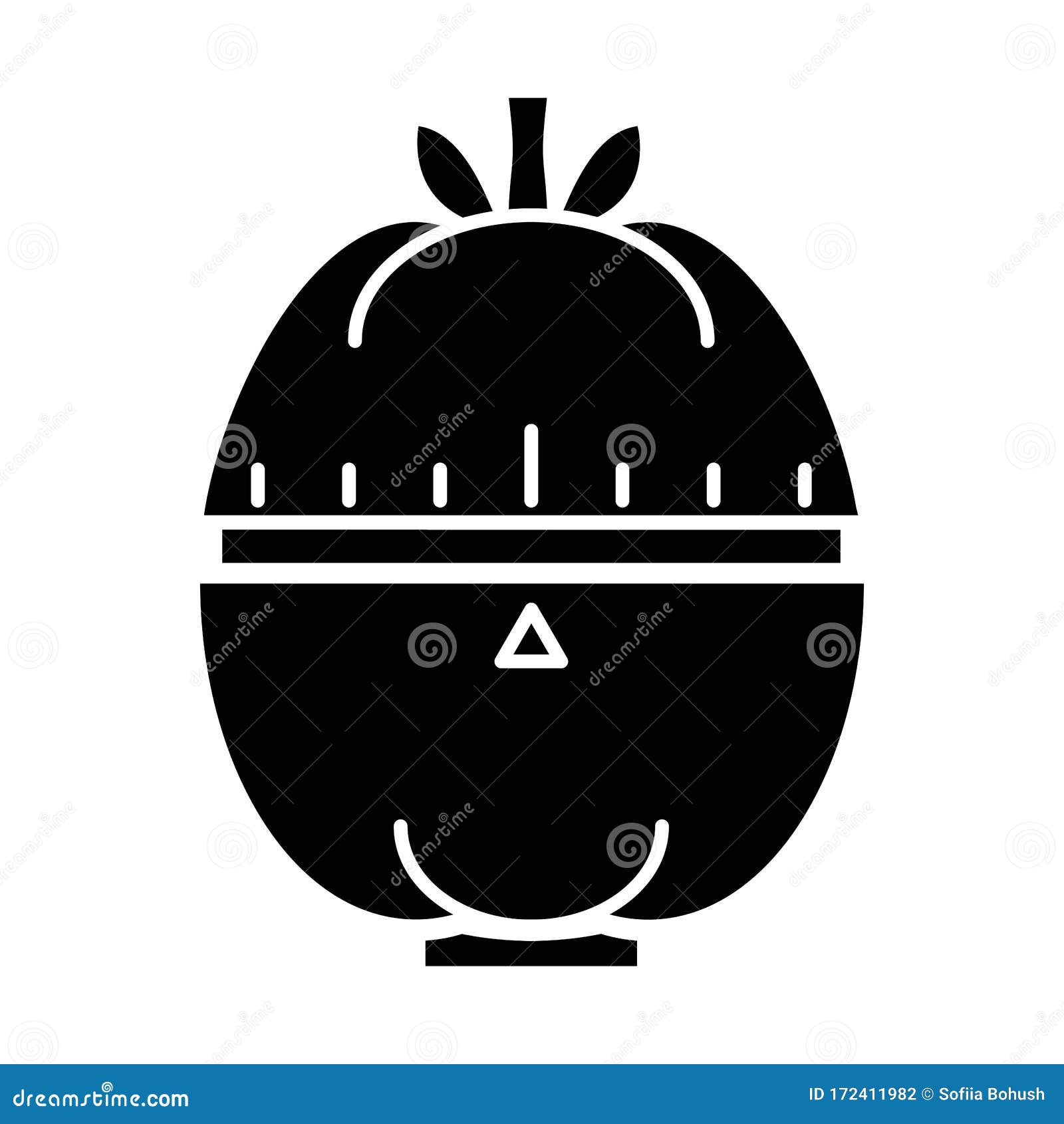 Vector Illustration of Timer and Tomato Sign. Web Element of Timer and ...