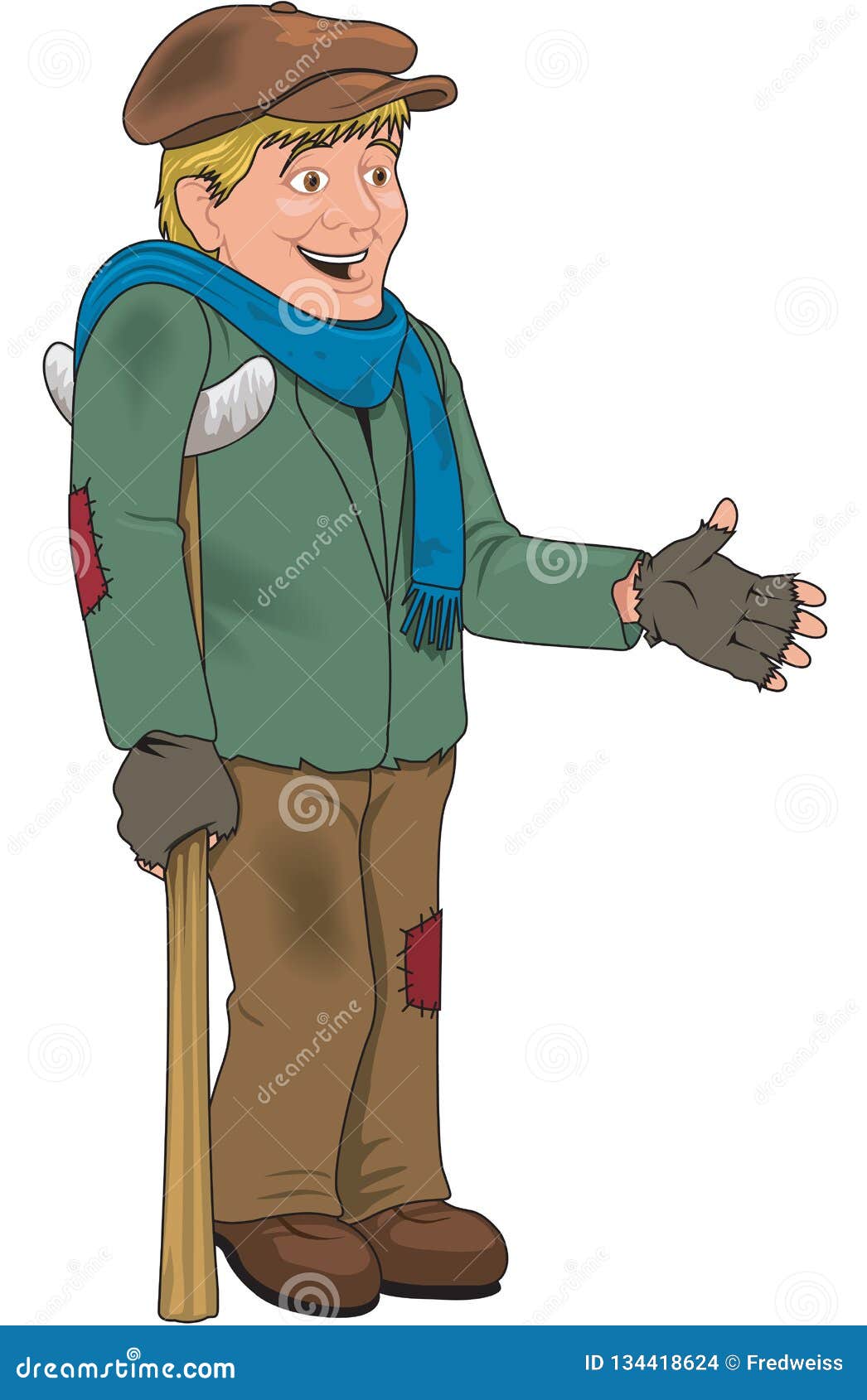 Tiny Tim Vector Illustration Stock Vector - Illustration of christmas ...