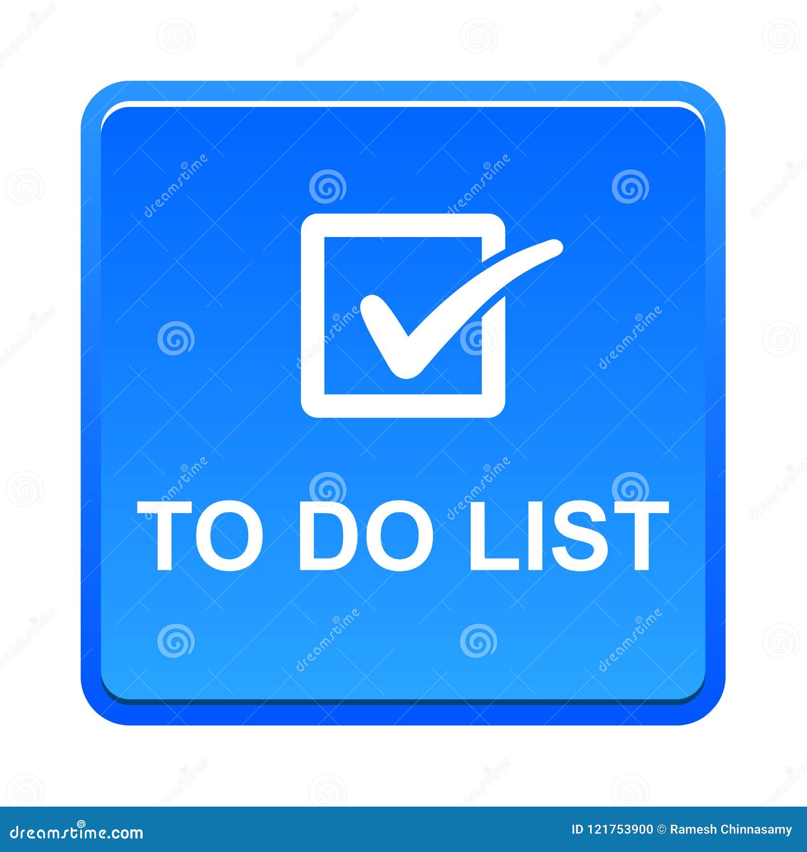 To do list button stock vector. Illustration of buttons - 121753900