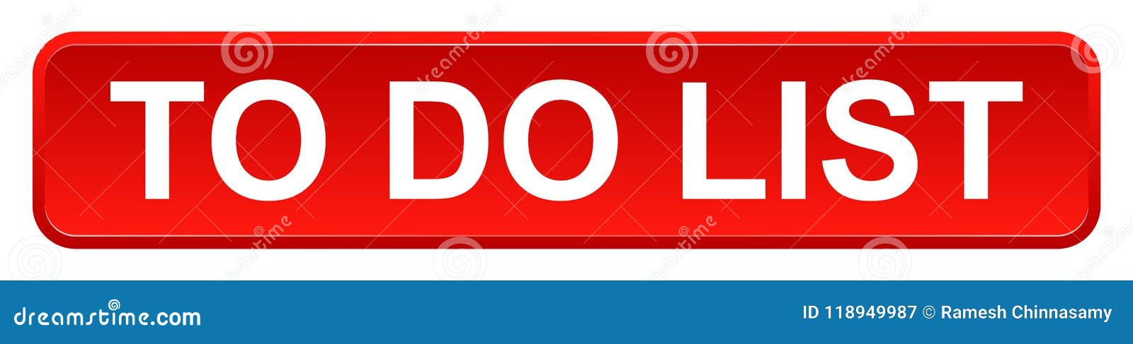 To do list button stock vector. Illustration of eps10 - 118949987