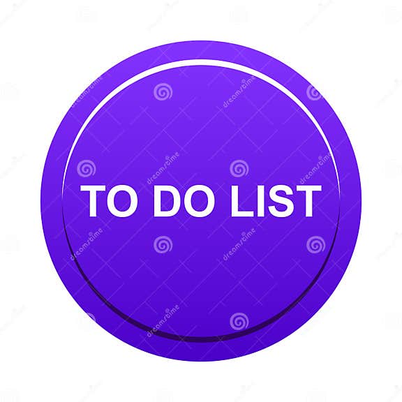 To do list button stock vector. Illustration of colorful - 121753656