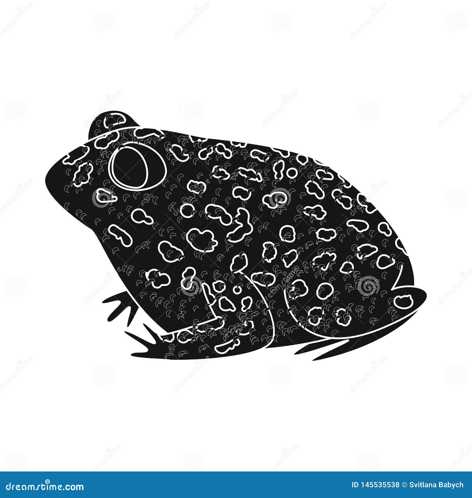 Vector Illustration of Toad and Tropical Icon. Collection of Toad and ...